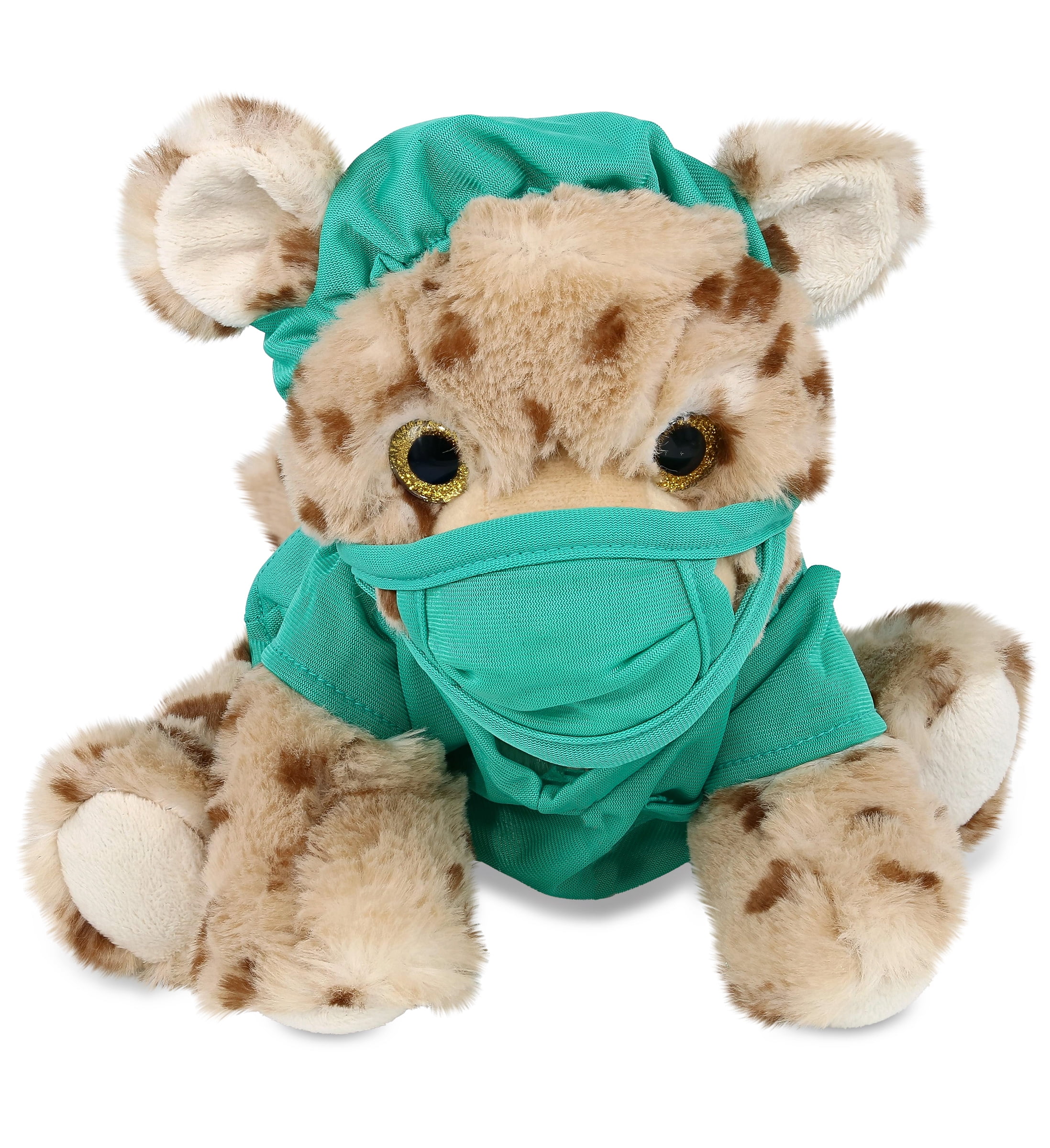 DolliBu Squat Cheetah Doctor Plush Toy - Super Soft Cheetah Doctor ...