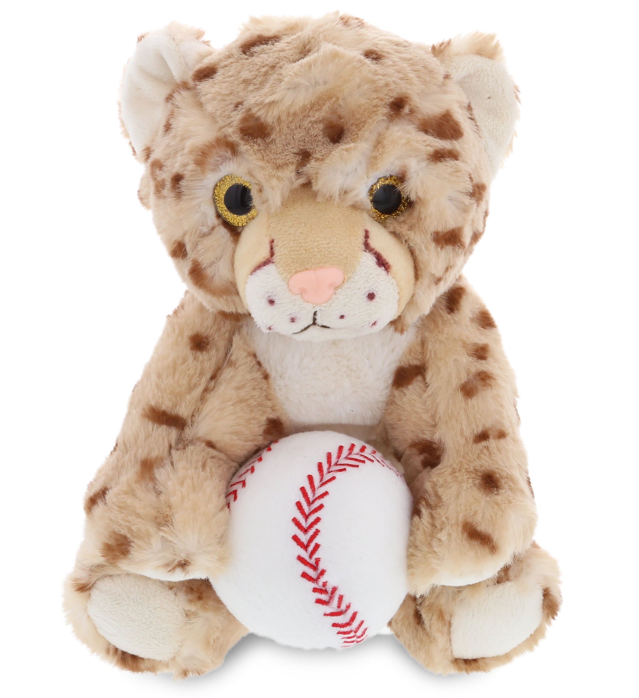 DolliBu Squat Cheetah Stuffed Animal with Baseball Plush - Soft Plush ...