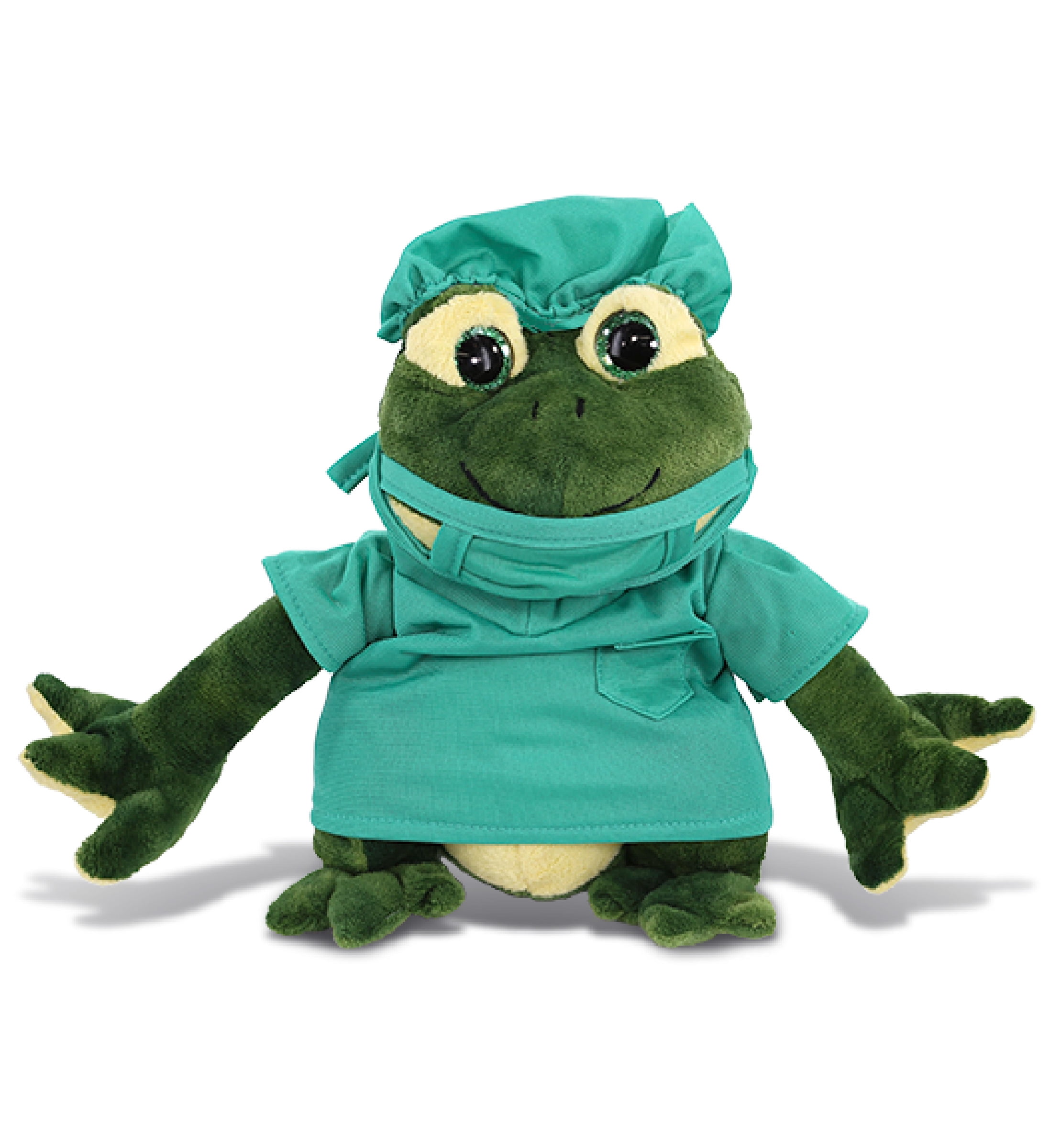 DolliBu Squat Frog Doctor Plush Toy - Super Soft Frog Doctor Stuffed ...