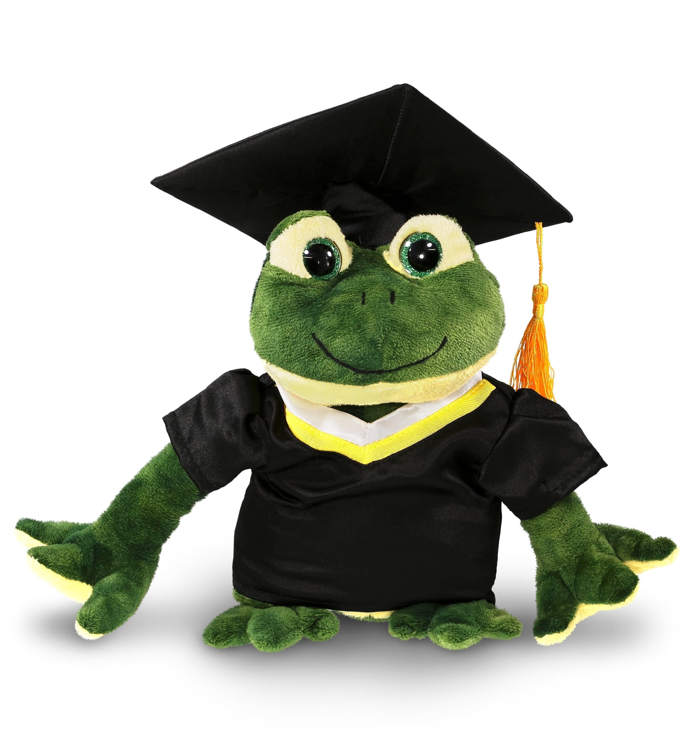 DolliBu Squat Frog Graduation Plush Toy - Super Soft Graduation Stuffed ...