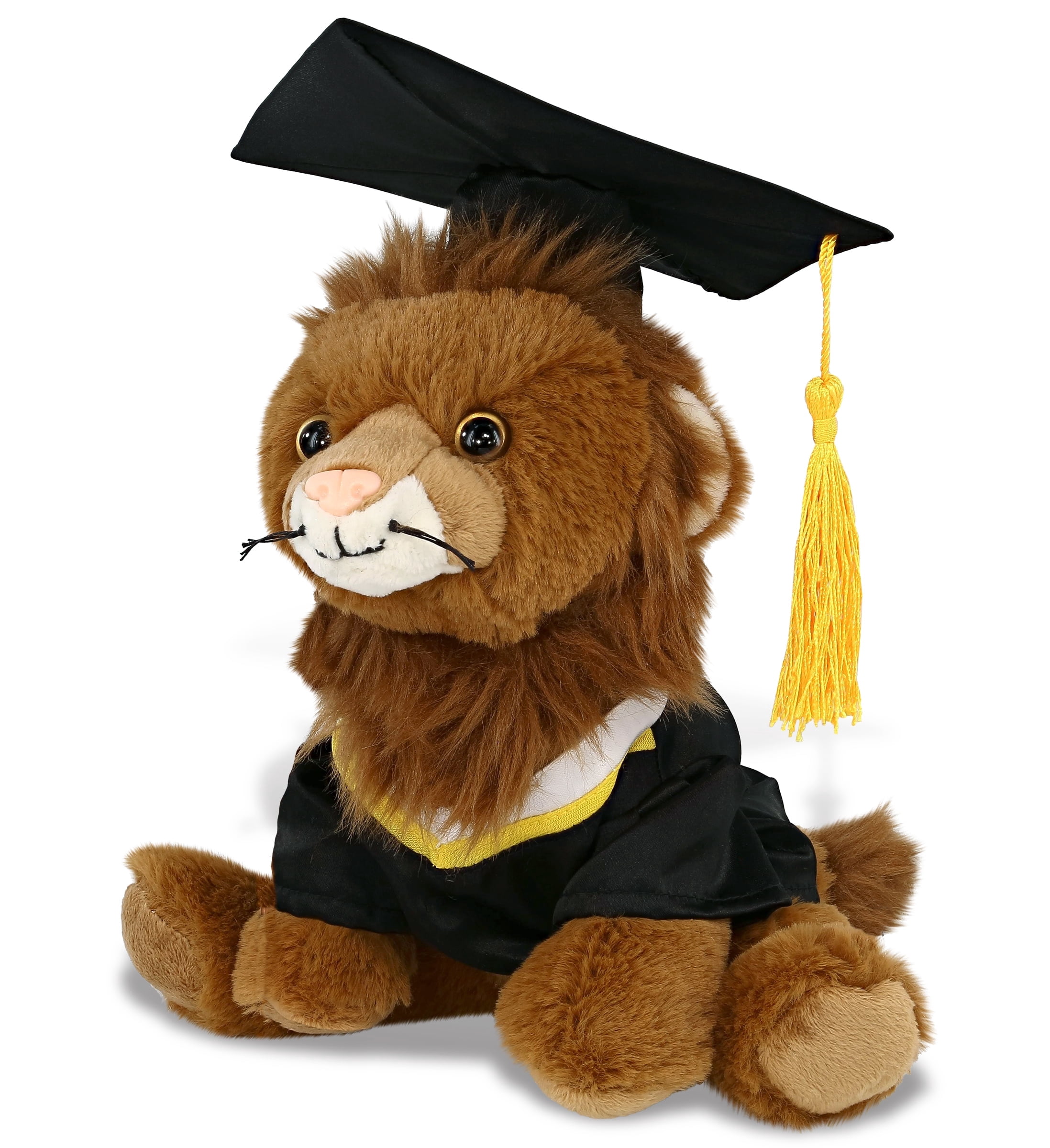 DolliBu Squat Lion Graduation Plush Toy - Soft Lion Plush Graduation ...
