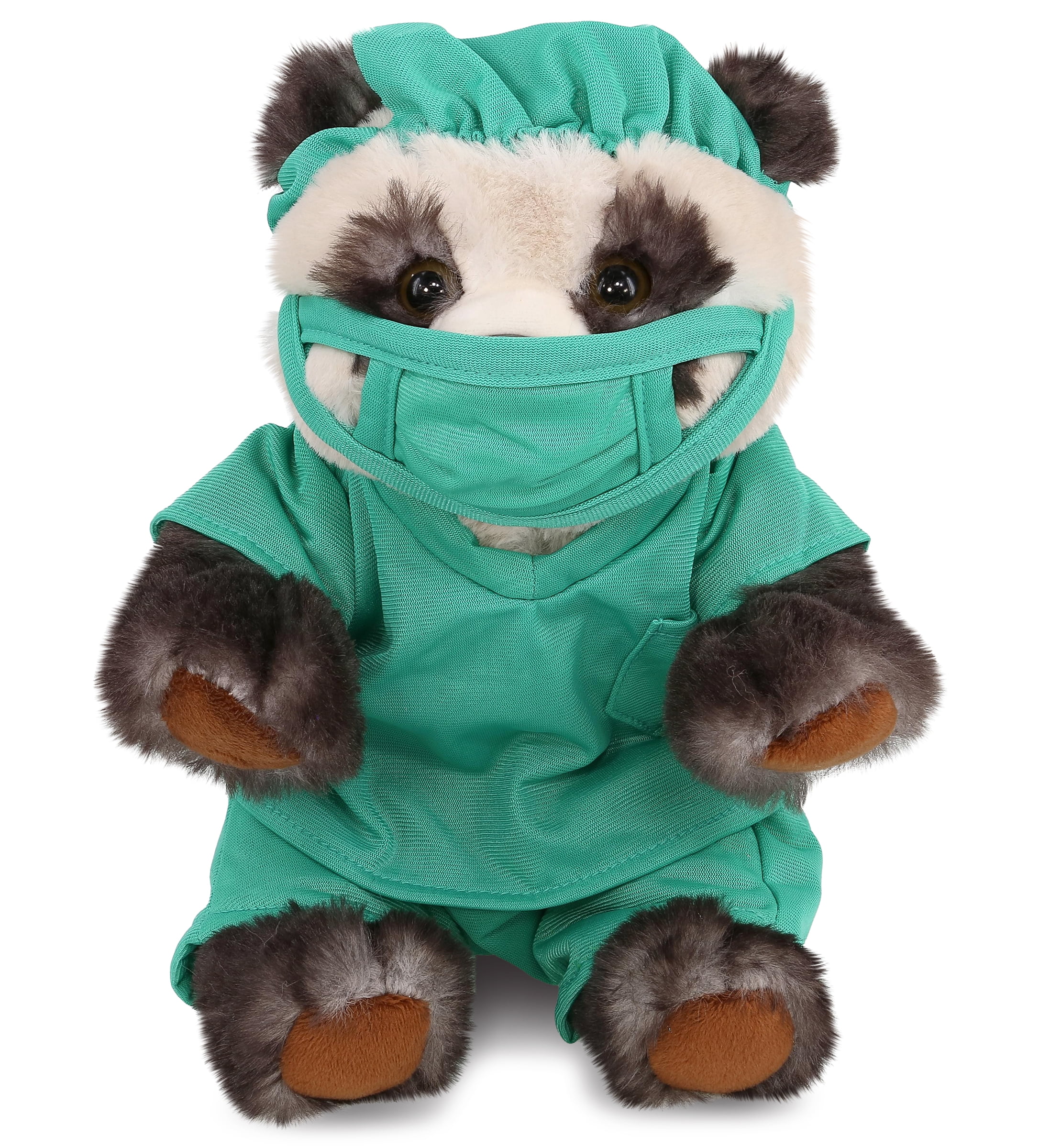 DolliBu Squat Panda Doctor Plush Toy - Super Soft Panda Doctor Stuffed ...