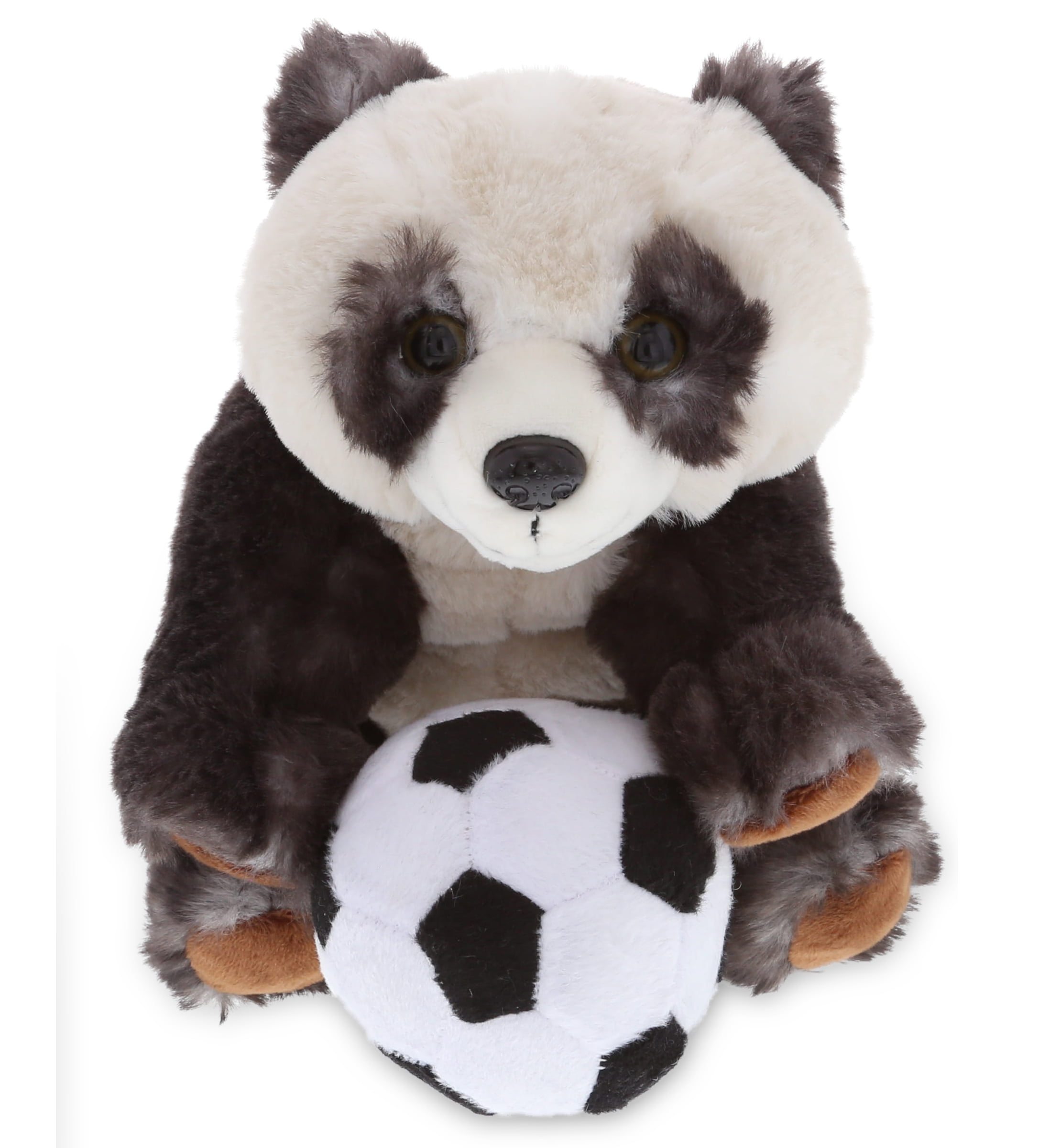 DolliBu Squat Panda Stuffed Animal with Soccer Ball Plush - Soft ...