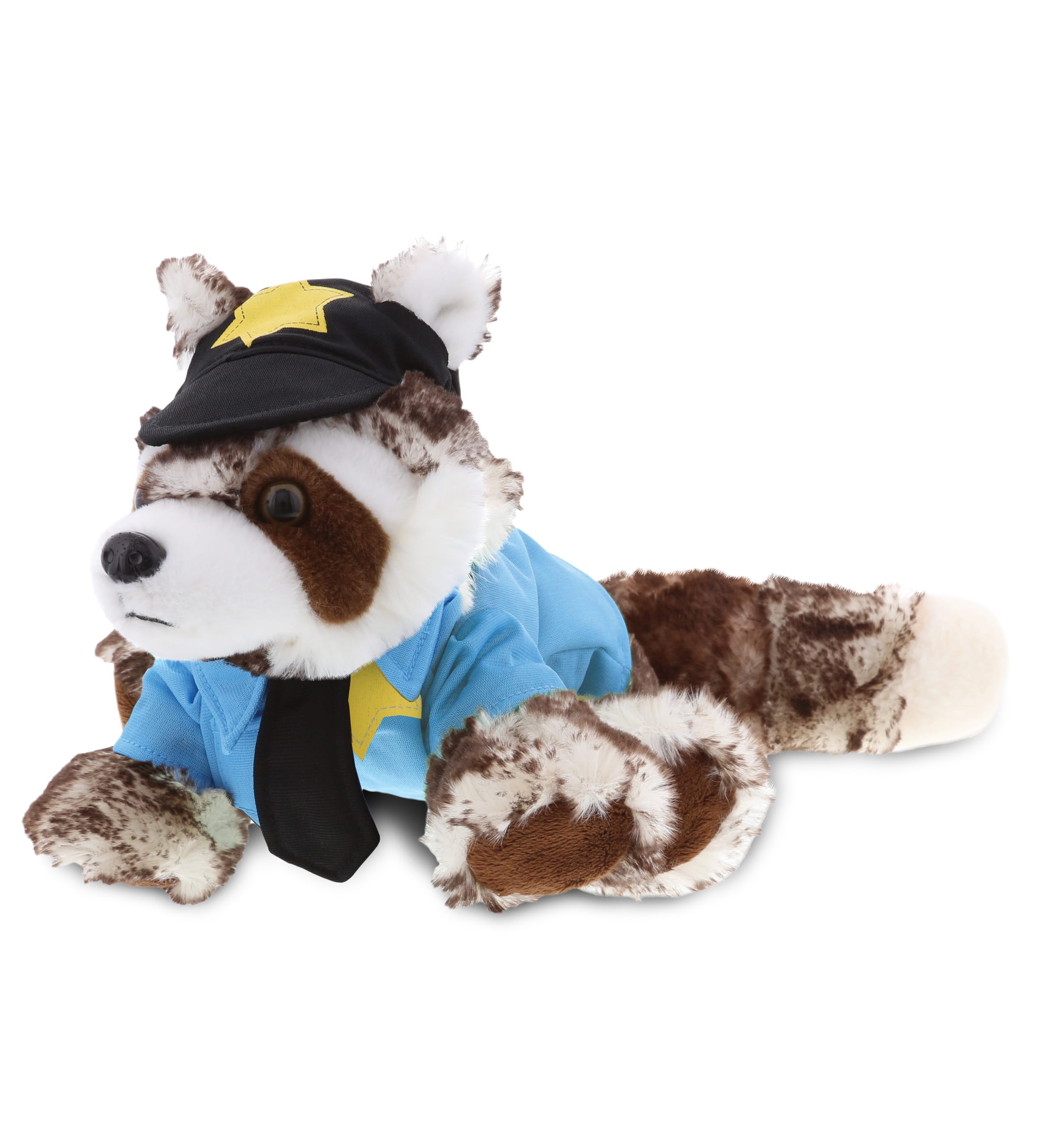 DolliBu Squat Red Panda Police Officer Plush Toy - Super Soft Red Panda ...