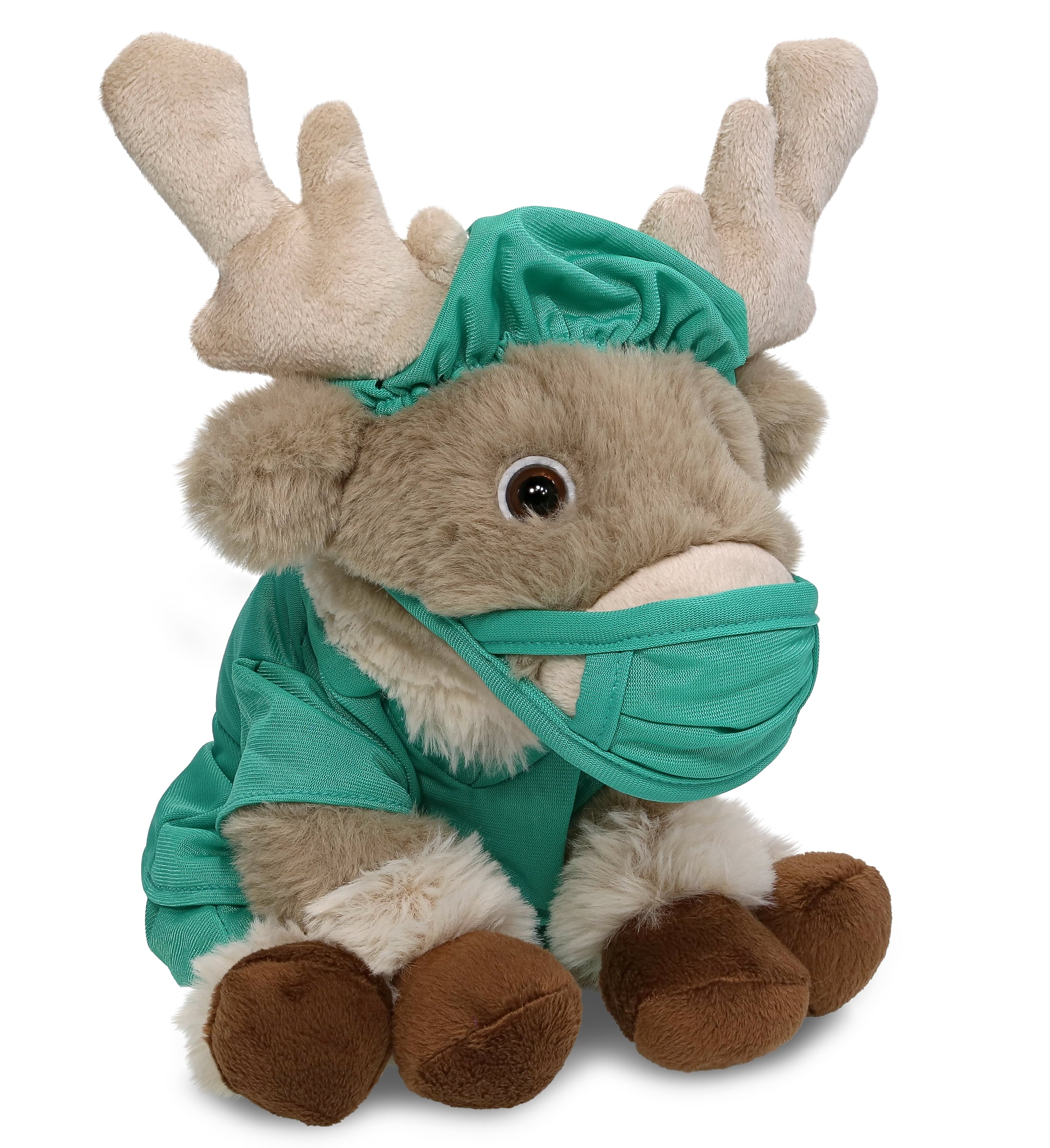 DolliBu Squat Reindeer Doctor Plush Toy - Super Soft Reindeer Doctor ...