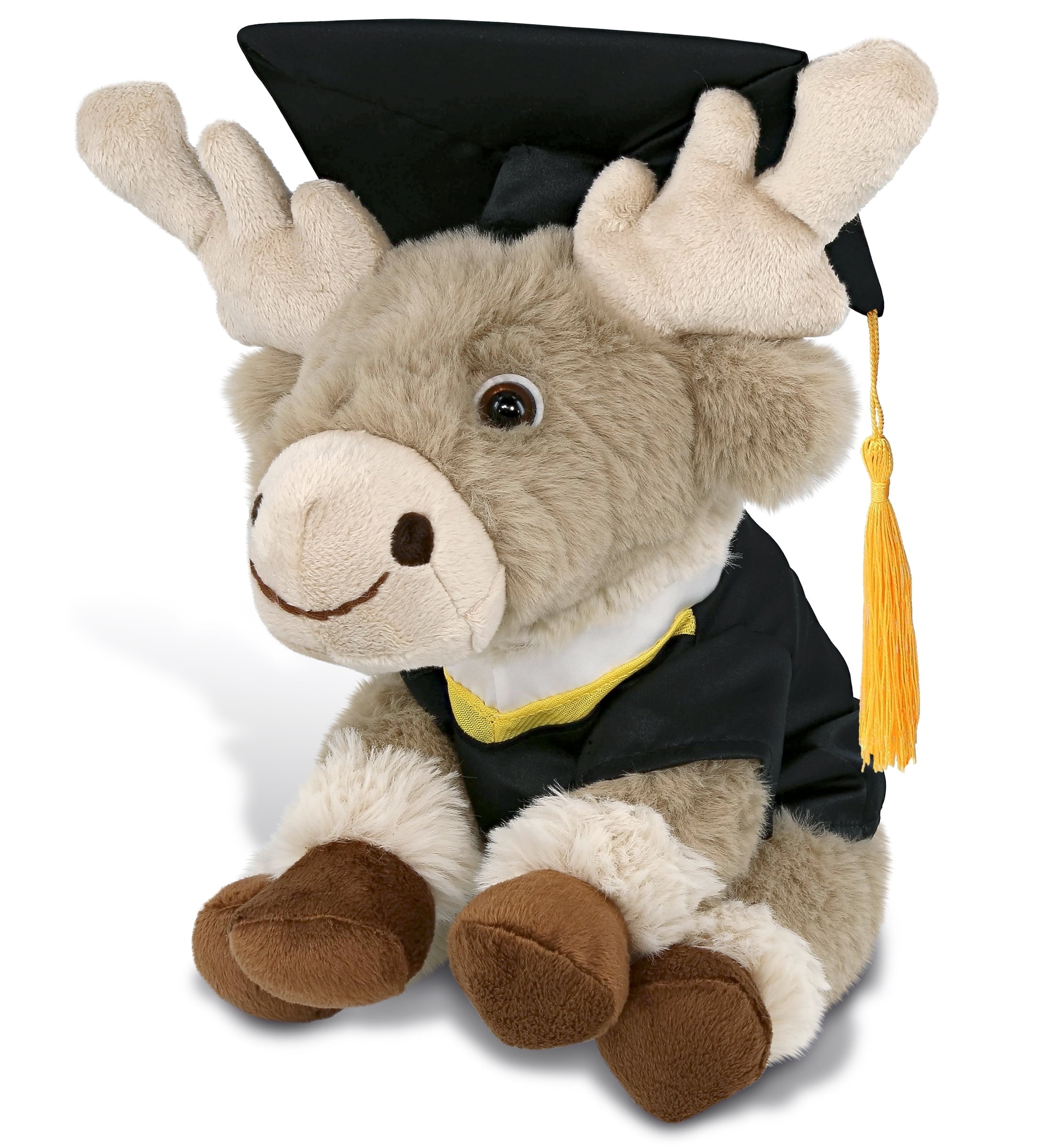 DolliBu Squat Reindeer Graduation Plush Toy - Baby Soft Plush ...