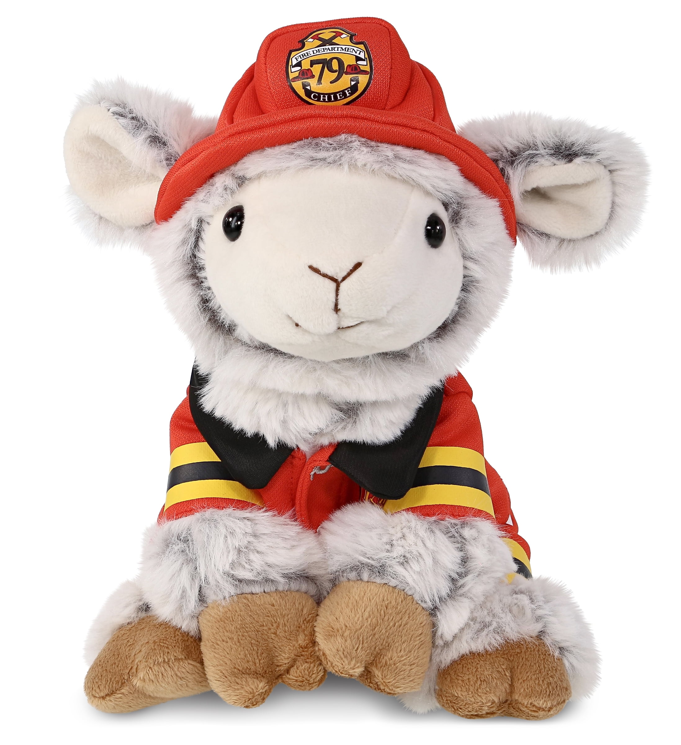 DolliBu Squat Sheep Firefighter Stuffed Animal - Super Soft Sheep ...