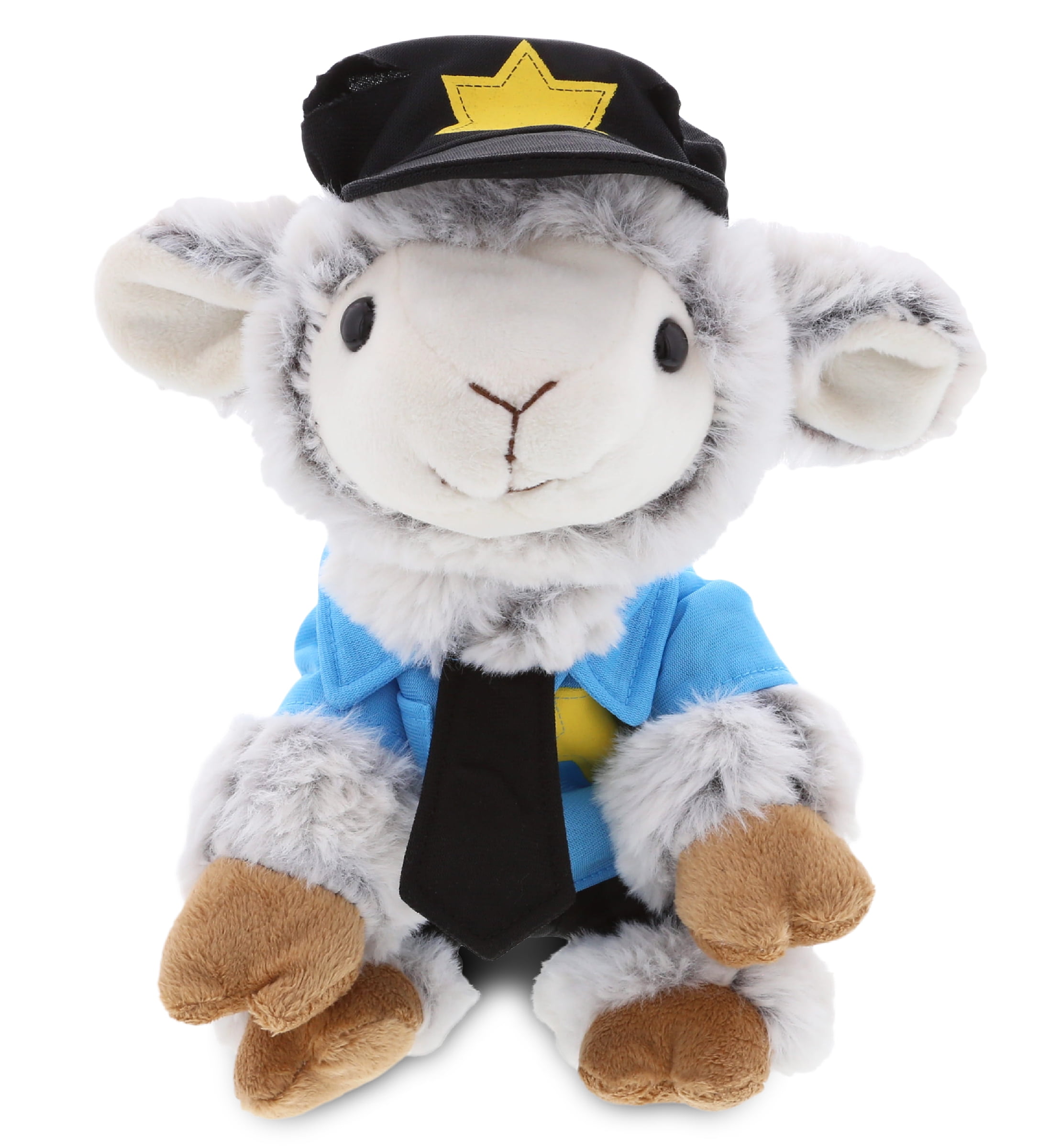 DolliBu Squat Sheep Police Officer Plush Toy - Super Soft Squat Sheep ...