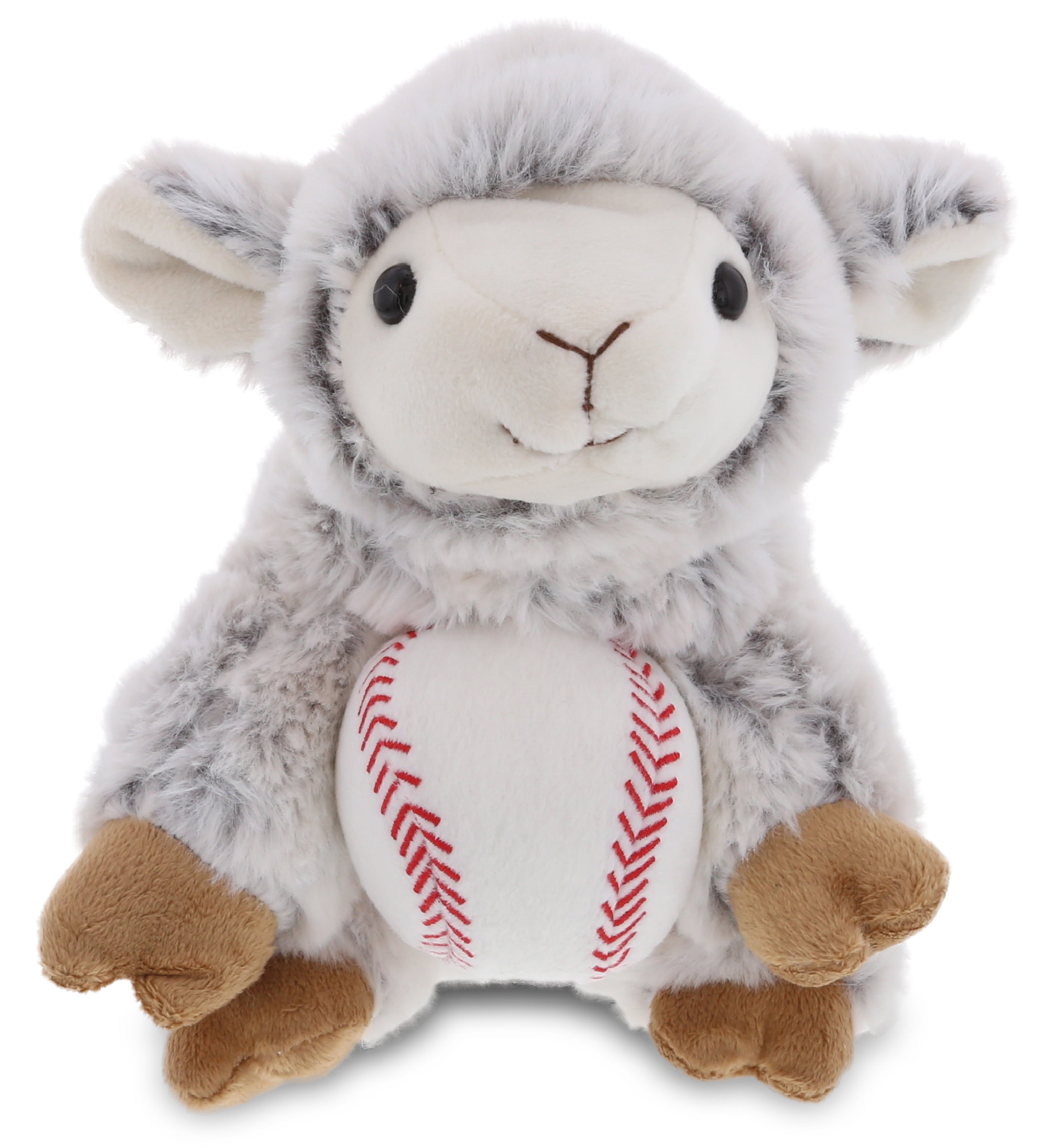 DolliBu Squat Sheep Stuffed Animal with Baseball Plush - Soft Plush ...