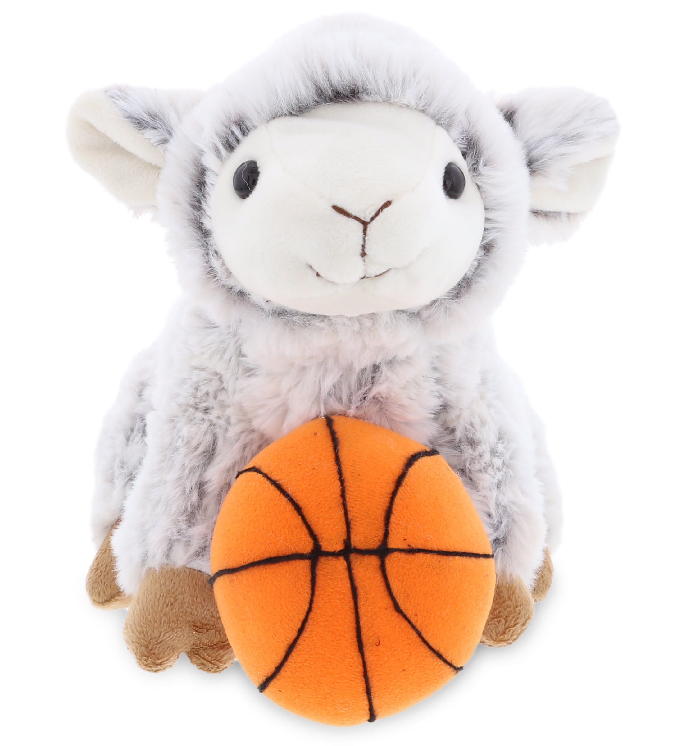 DolliBu Squat Sheep Stuffed Animal with Basketball Plush - Soft Plush ...