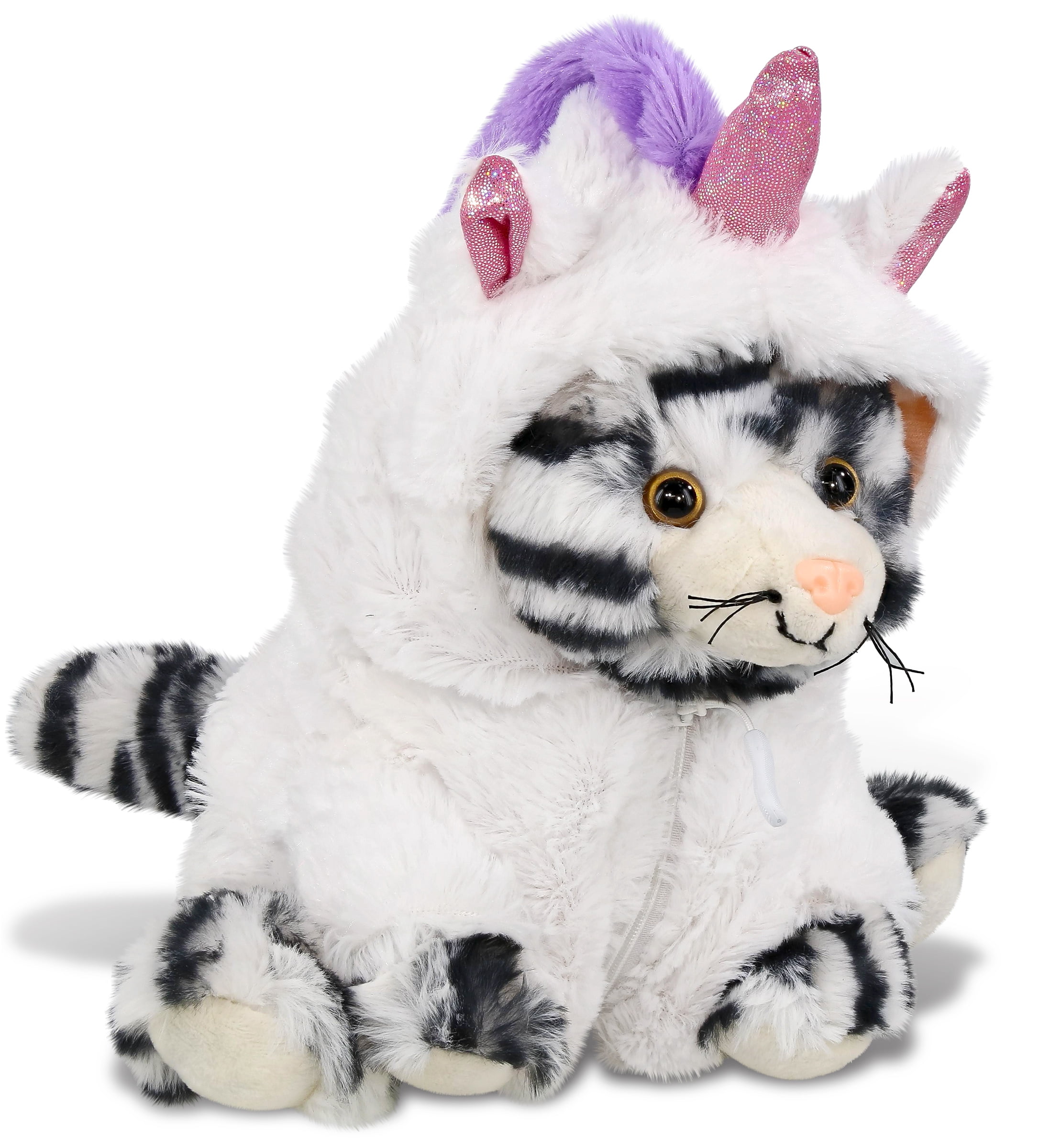 DolliBu Squat White Tiger Unicorn Plush Stuffed Animal Toy - Super Soft ...