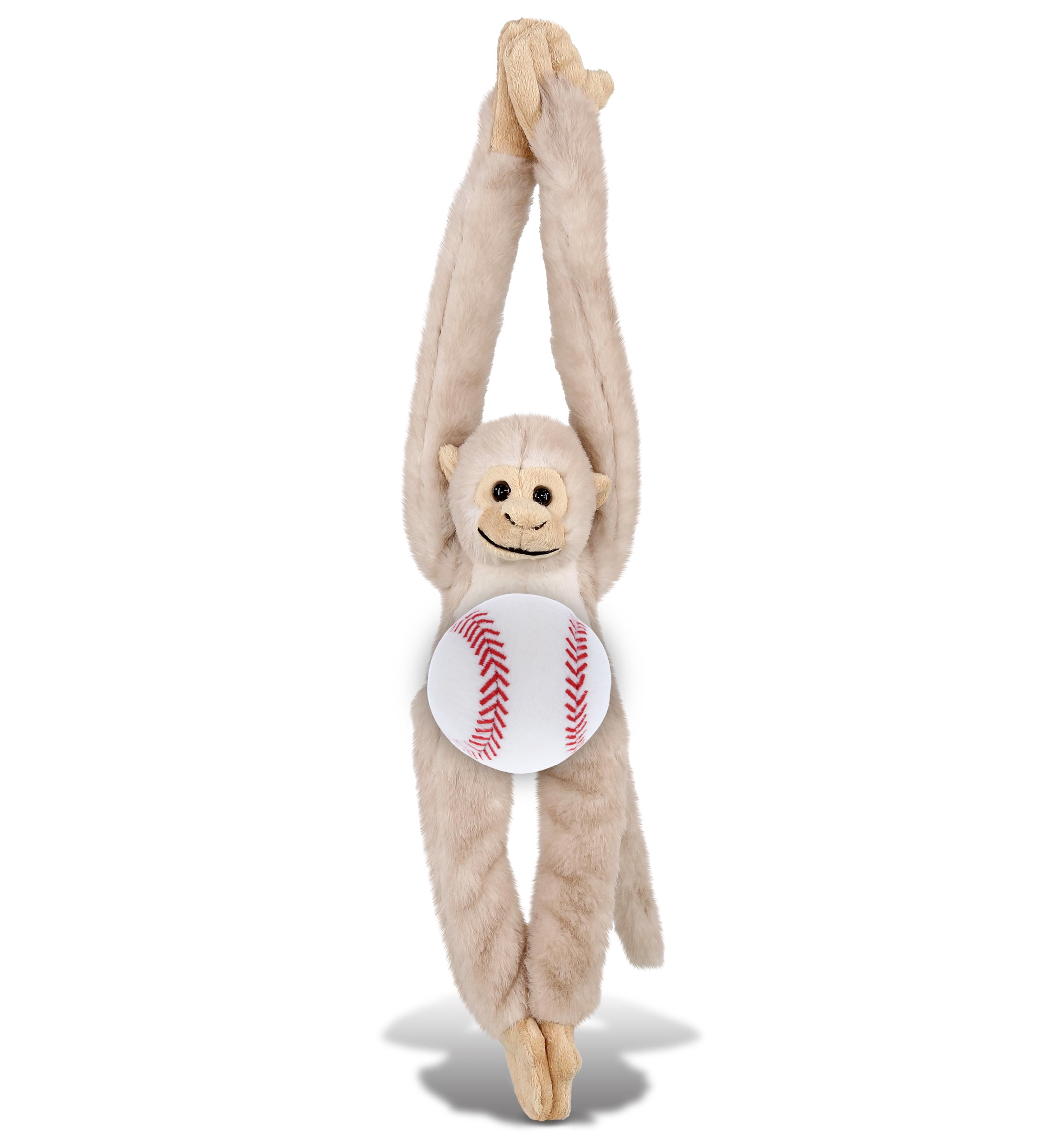 DolliBu Squirrel Monkey Stuffed Animal with Baseball Plush - Huggable ...