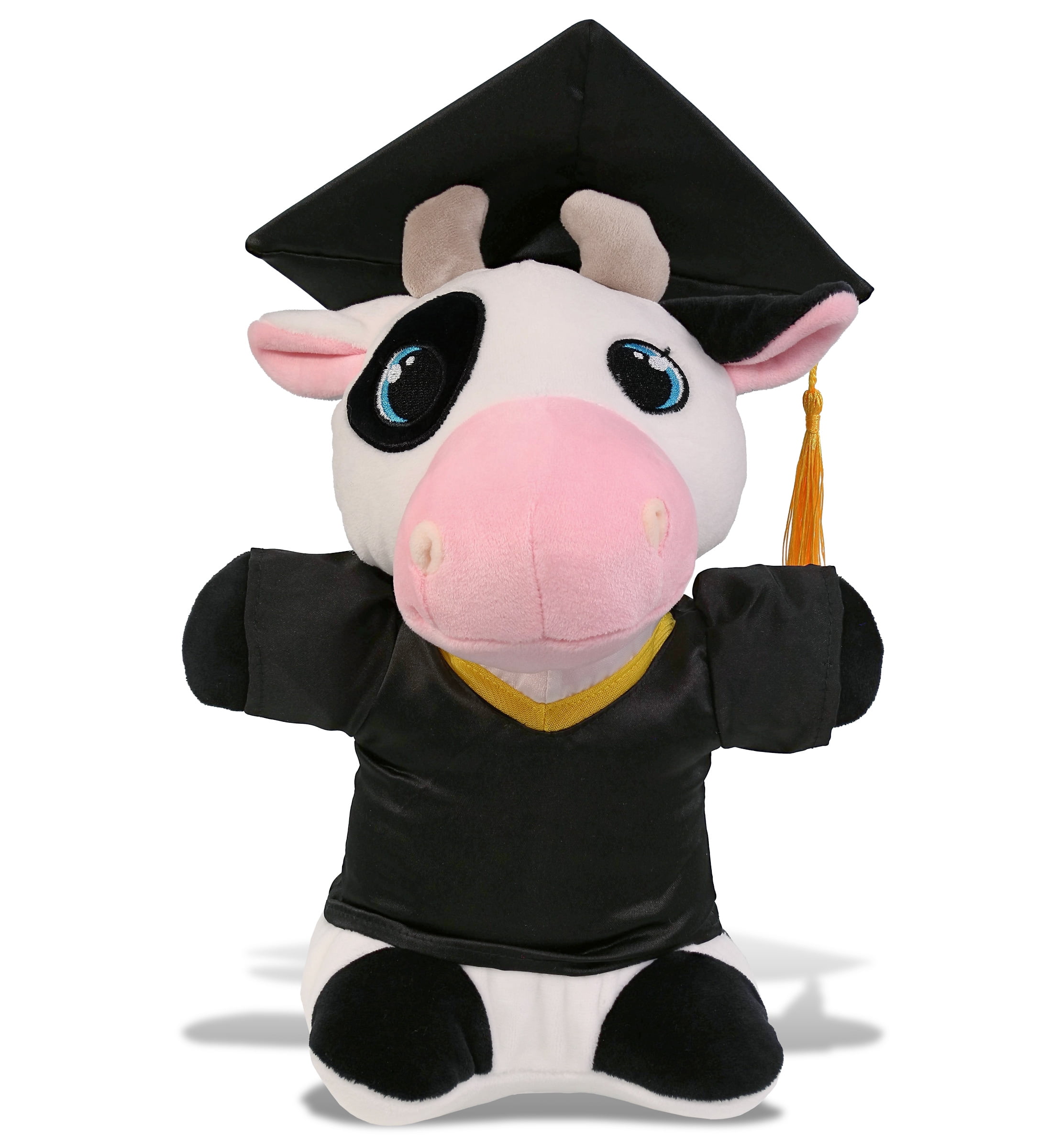 DolliBu Standing Cow Graduation Plush Toy - Snug-Mooshies Cow Plush ...