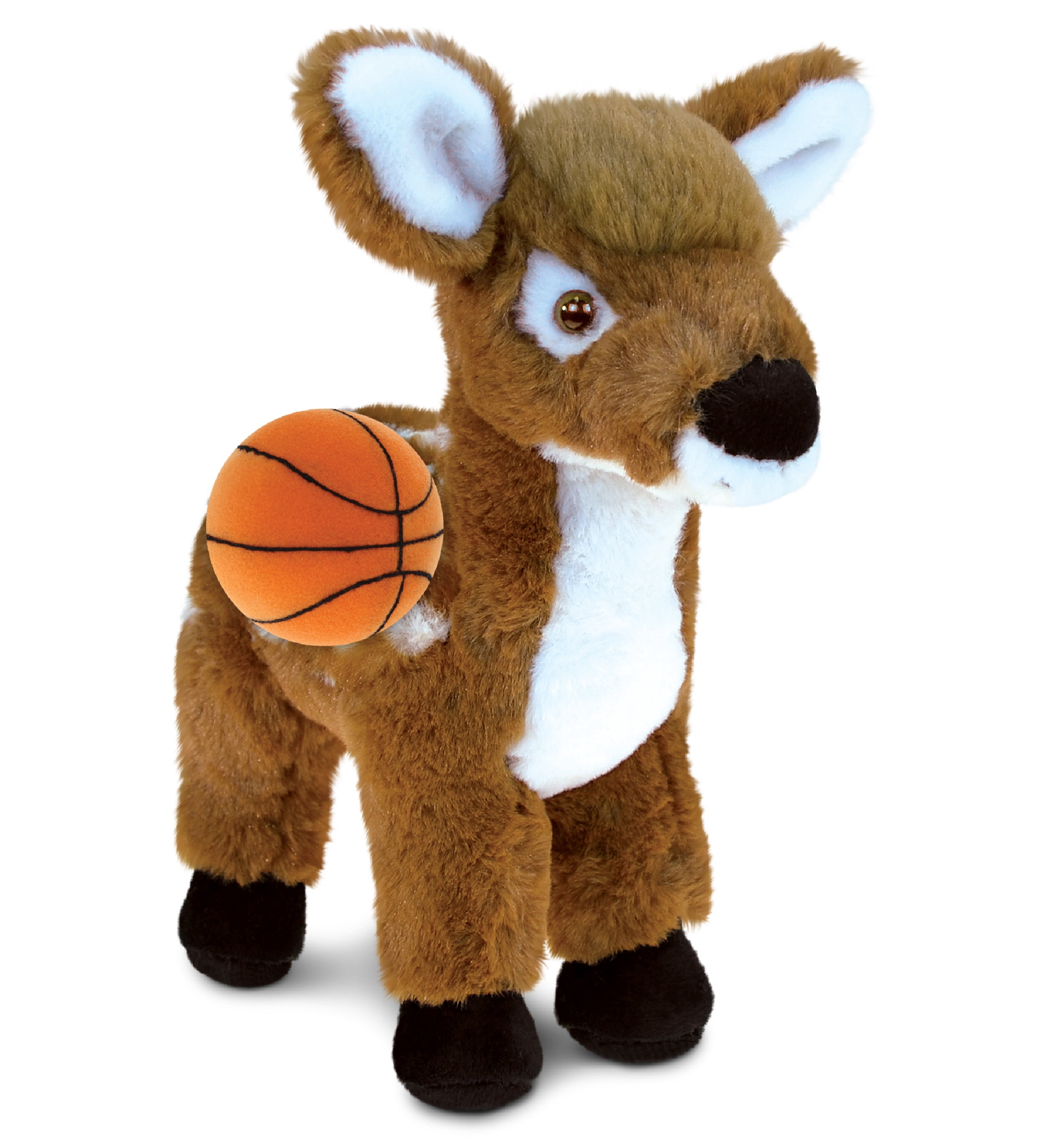 DolliBu Standing Deer Large Stuffed Animal with Basketball Plush – Soft ...