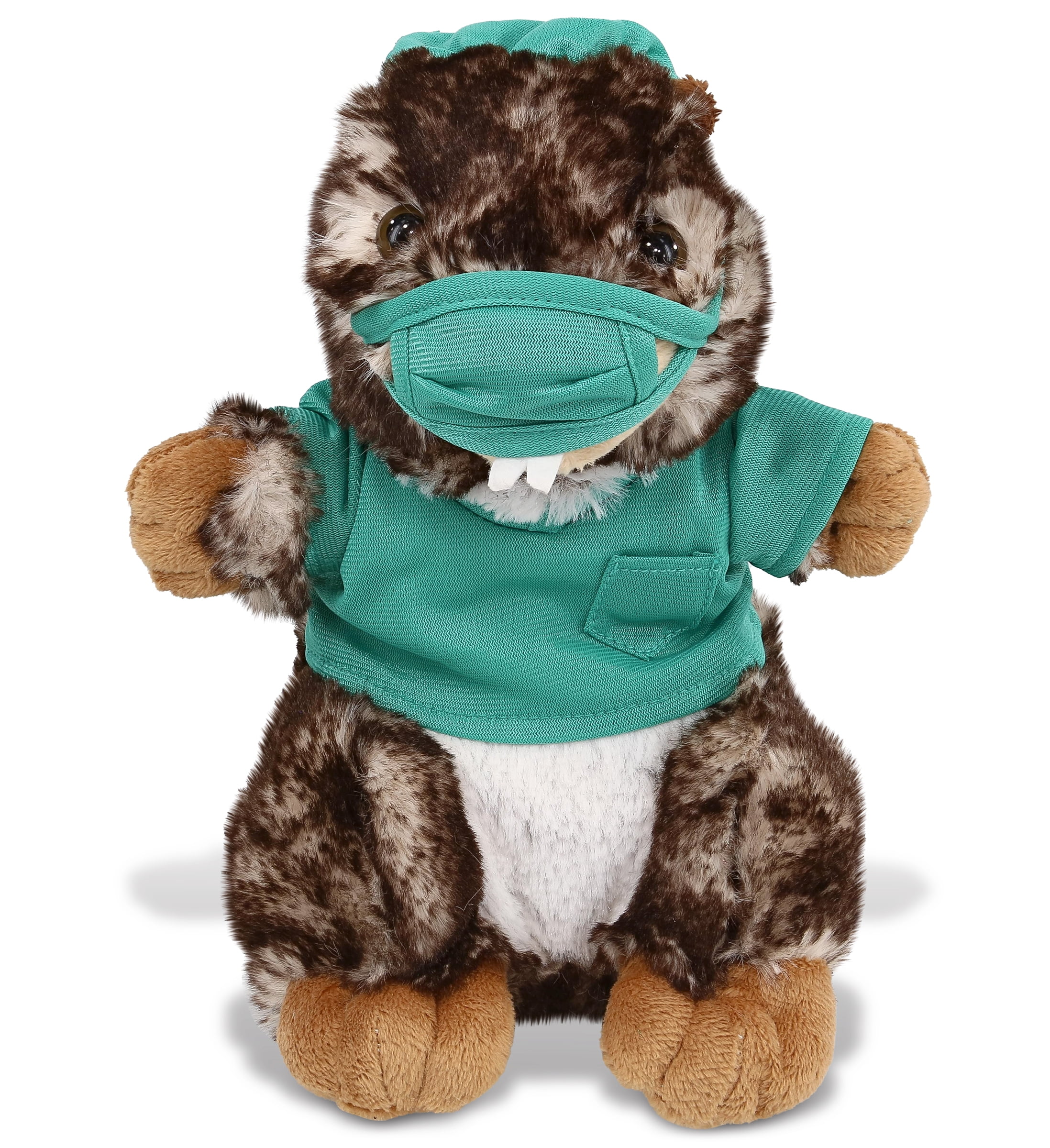 DolliBu Standing Marmot Doctor Plush Toy - Super Soft Marmot Doctor ...