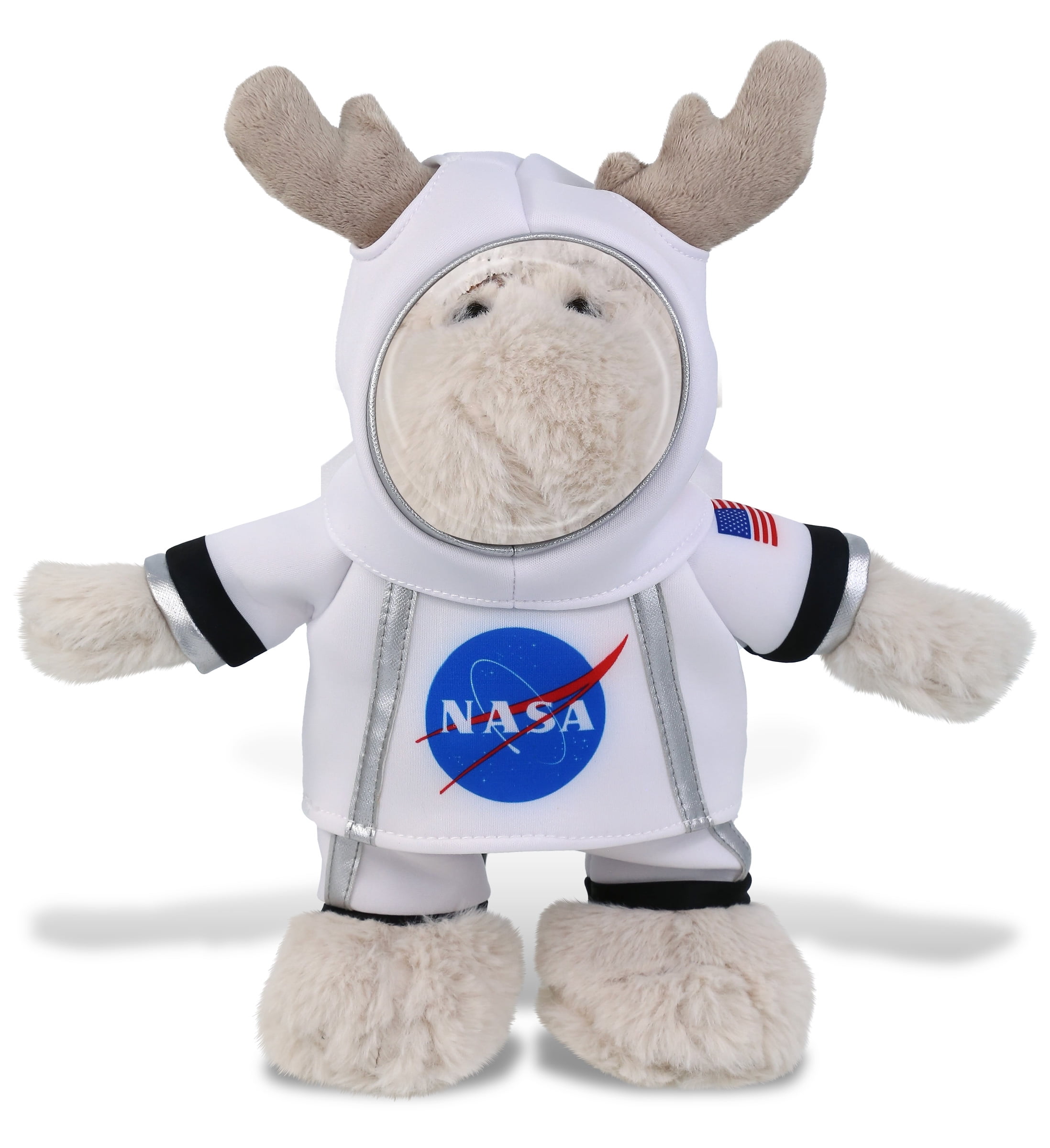 DolliBu Standing Moose Astronaut Plush Toy - Super Soft Wild Life ...