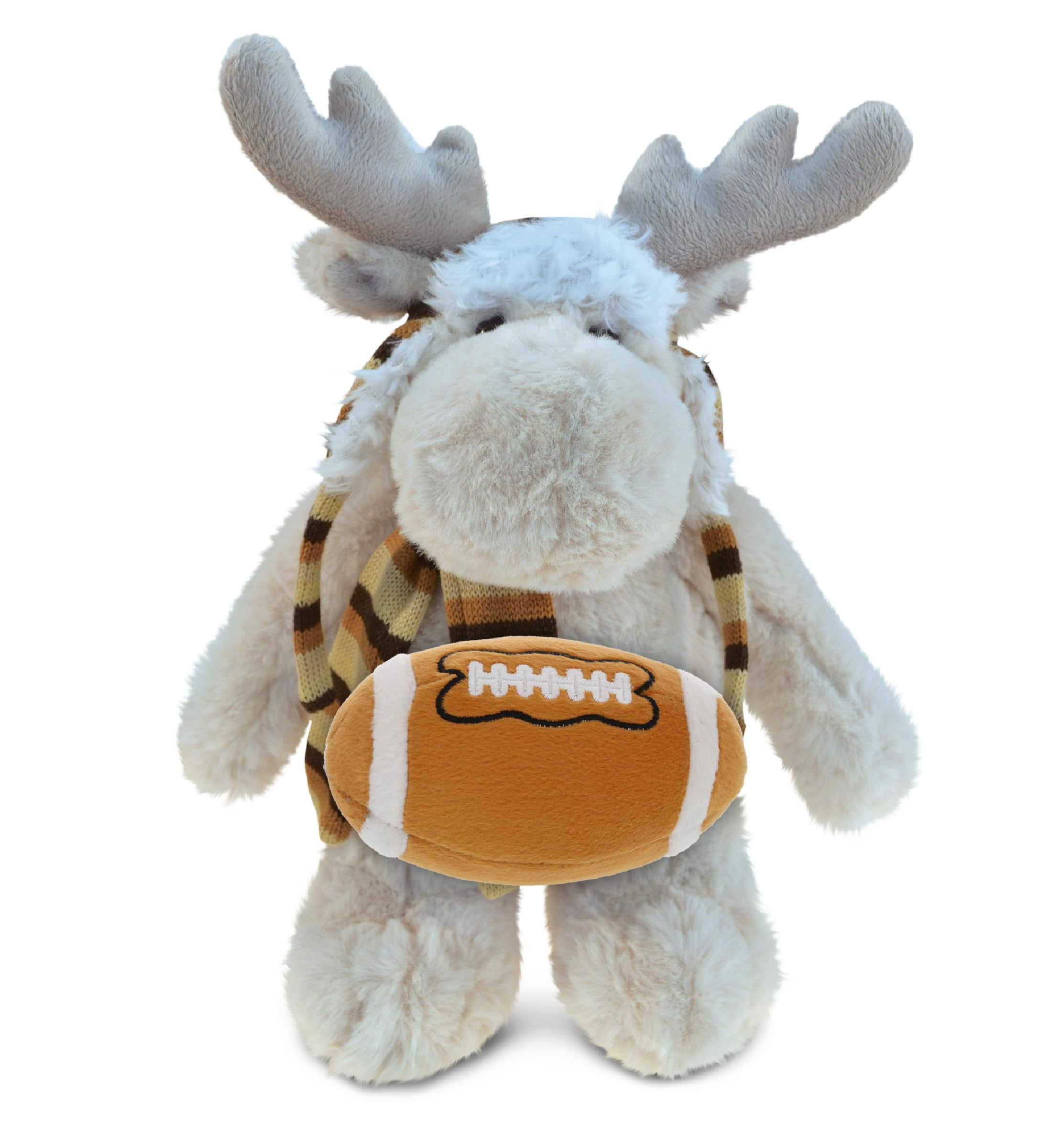 DolliBu Standing Moose with Clothes Stuffed Animal with Football Plush ...