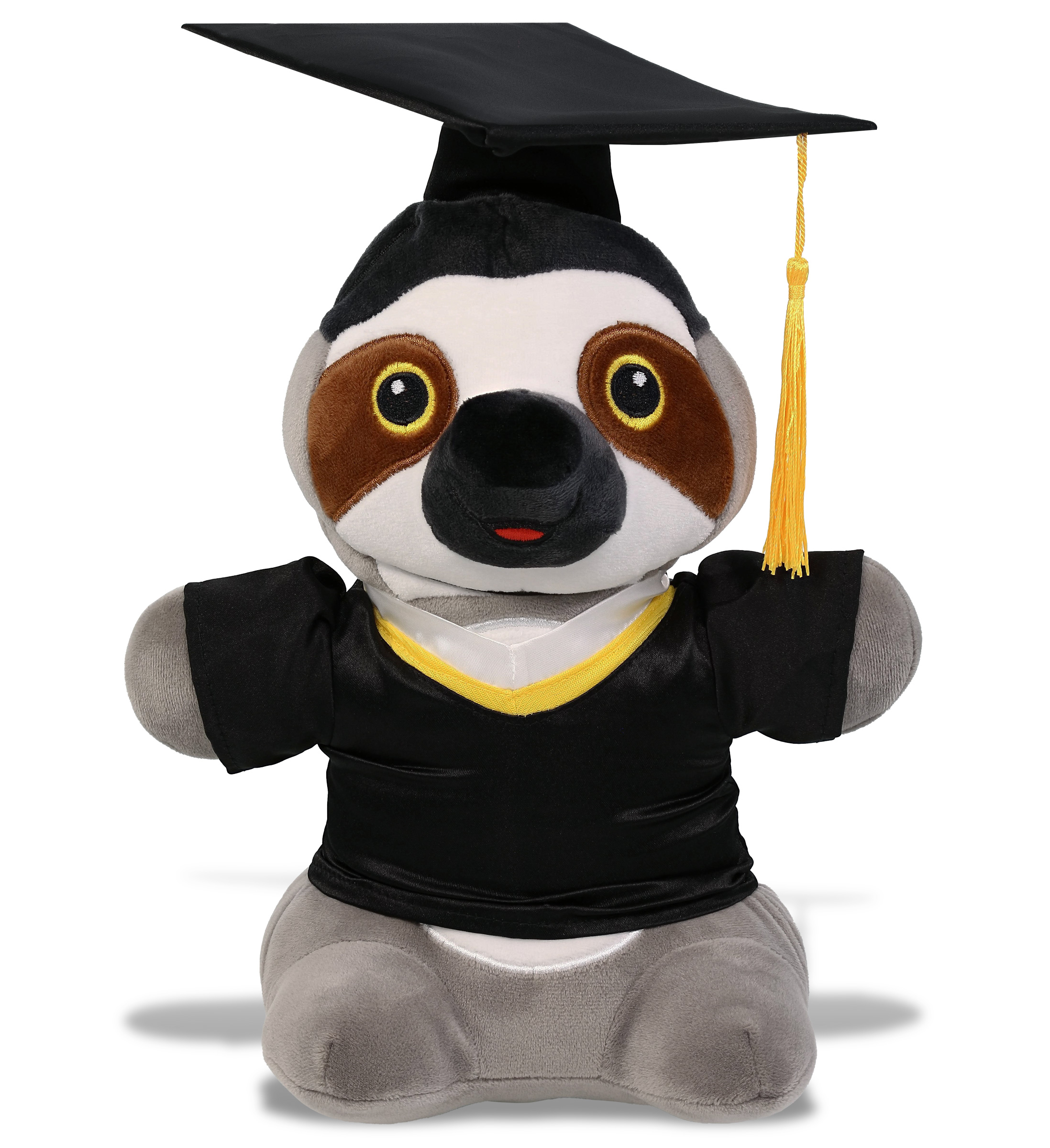 DolliBu Standing Sloth Graduation Plush Toy - Snug-Mooshies Sloth Plush ...