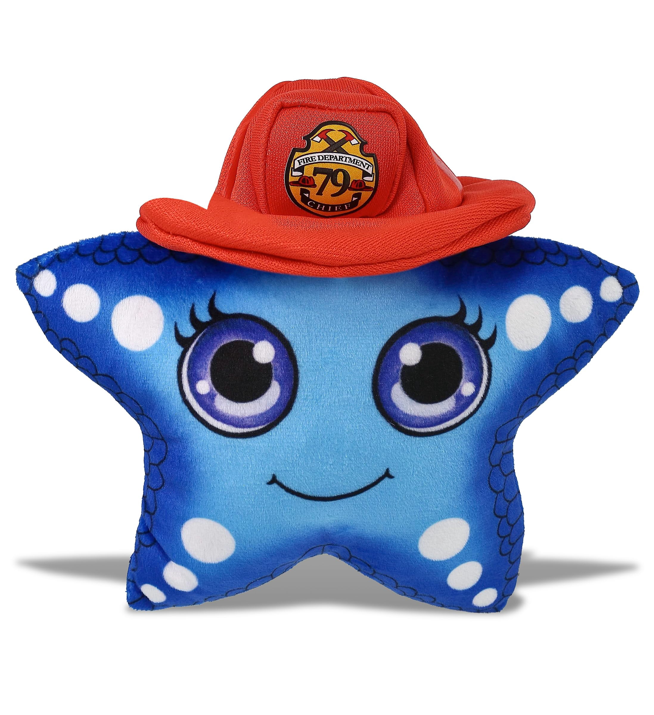 DolliBu Starfish Firefighter Stuffed Animal - Plush Buddies Blue ...