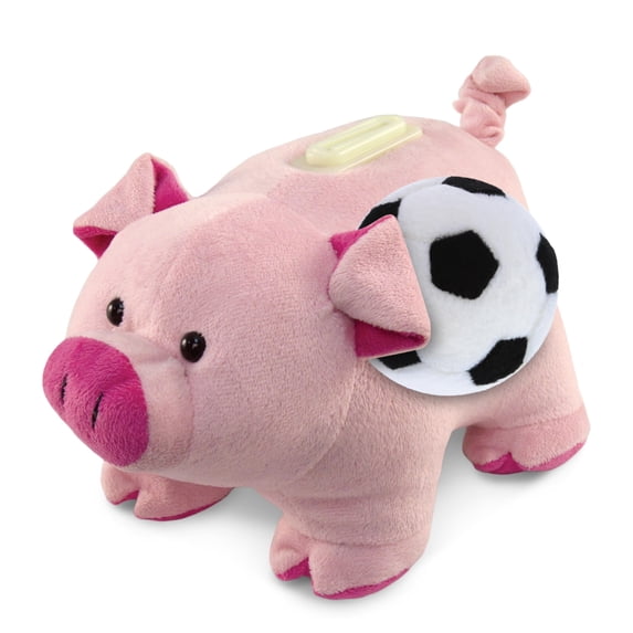 DolliBu Stuffed Animal Pig Plush Bank with Soccer Ball Plush - Soft ...