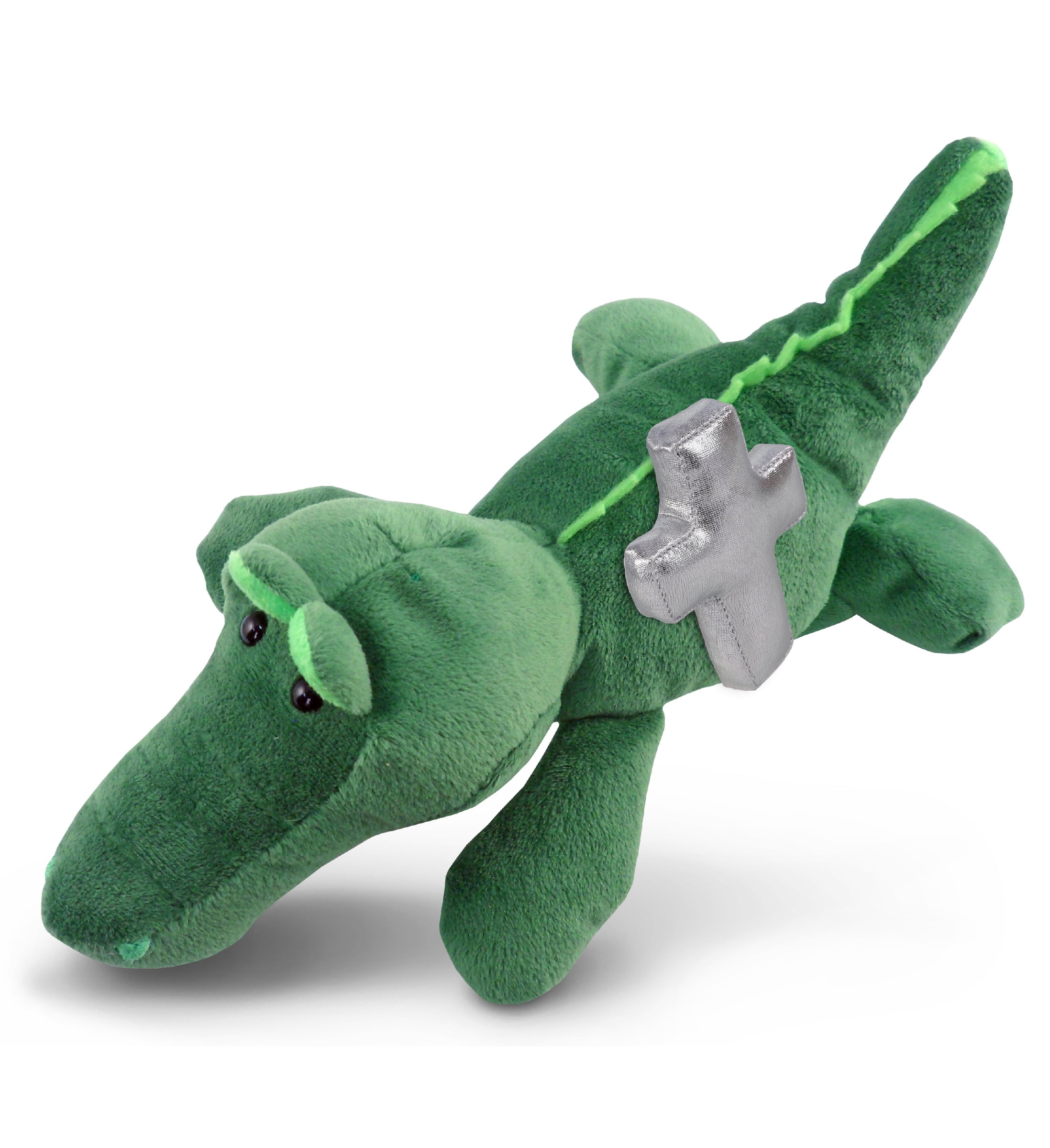 DolliBu Super Soft Alligator Stuffed Animal with Silver Cross Plush ...