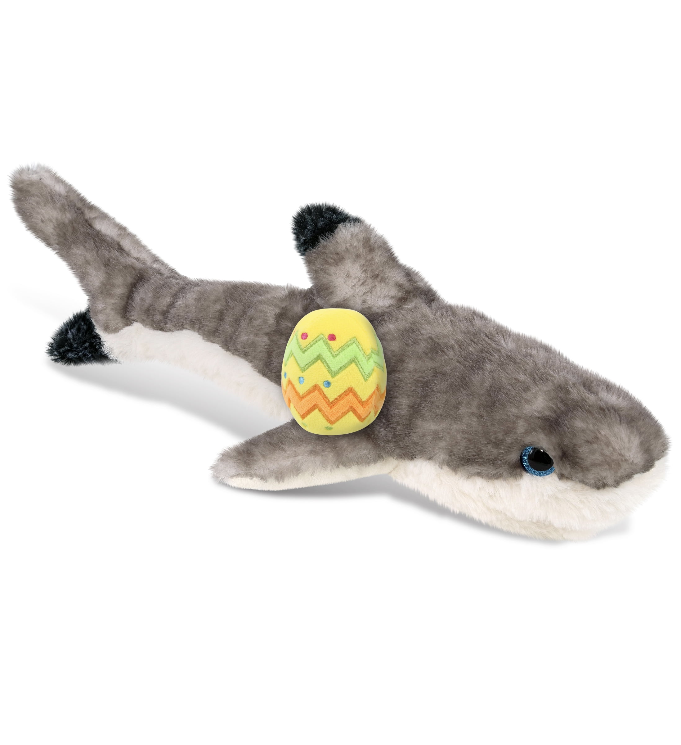 DolliBu Super Soft Blacktip Reef Shark with Yellow Easter Egg Plush ...