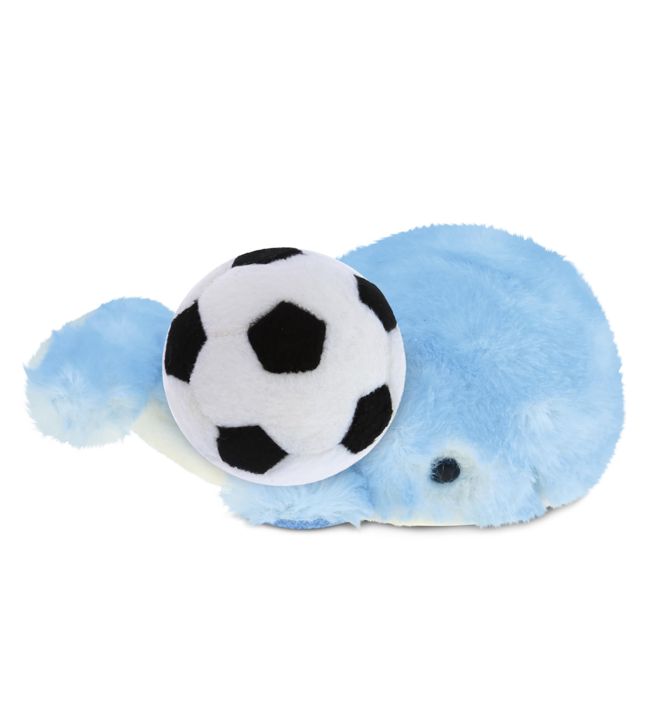 DolliBu Super Soft Blue Whale Stuffed Animal with Soccer Ball Plush ...