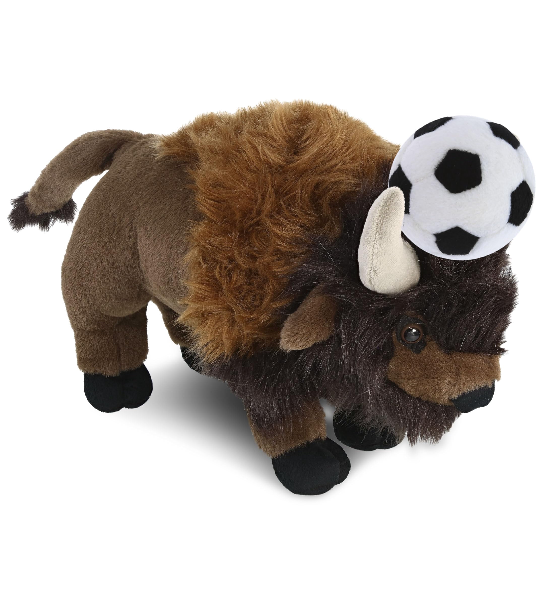 DolliBu Super Soft Buffalo Stuffed Animal with Soccer Ball Plush - Soft ...