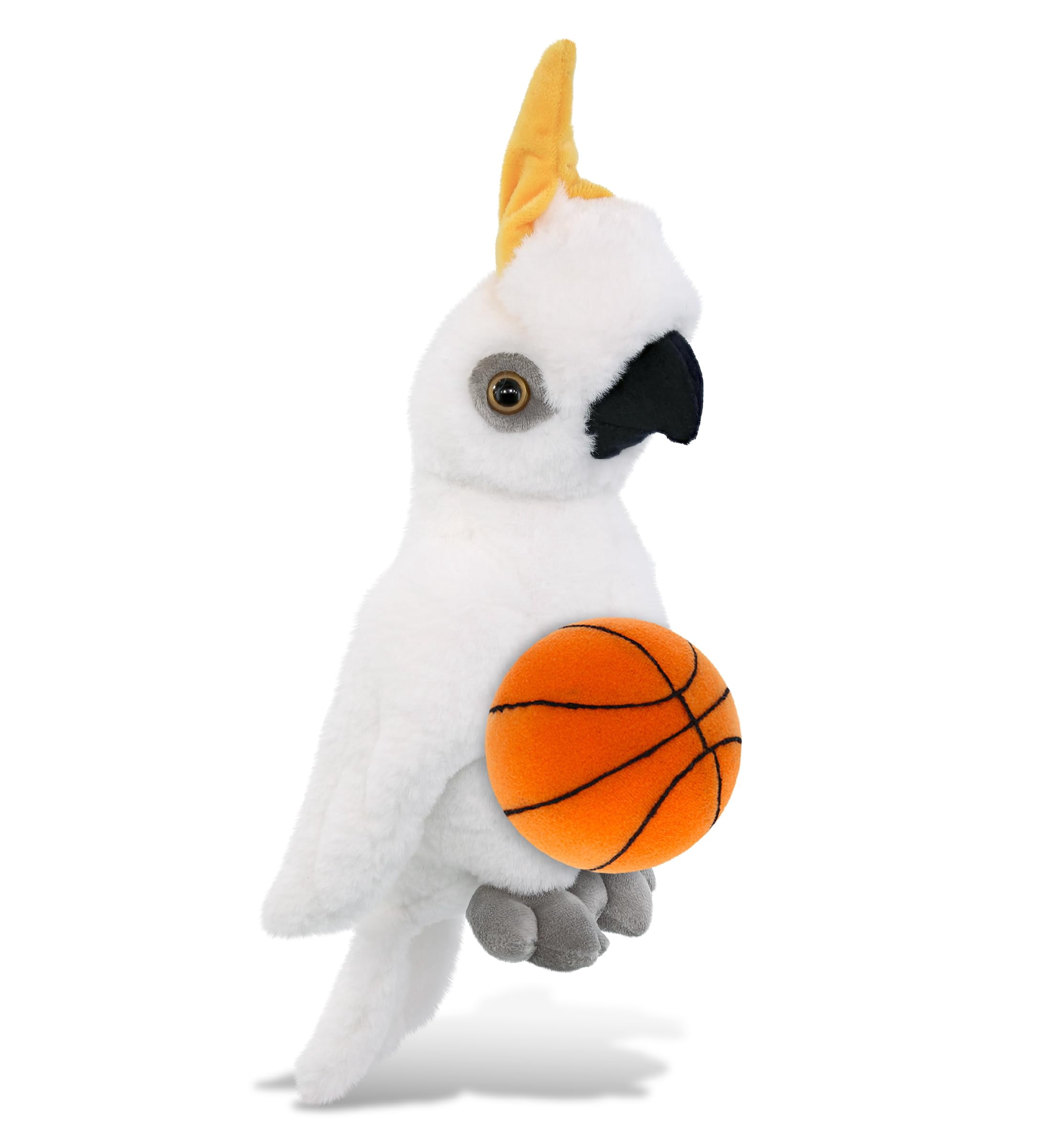 DolliBu Super Soft Cockatoo Stuffed Animal with Basketball Plush ...