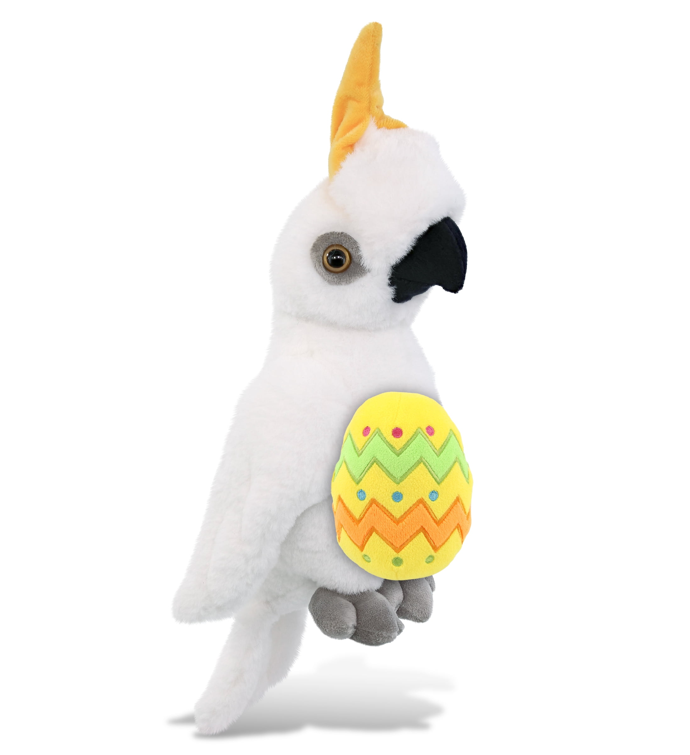 DolliBu Super Soft Cockatoo with Yellow Easter Egg Plush - Perfect ...