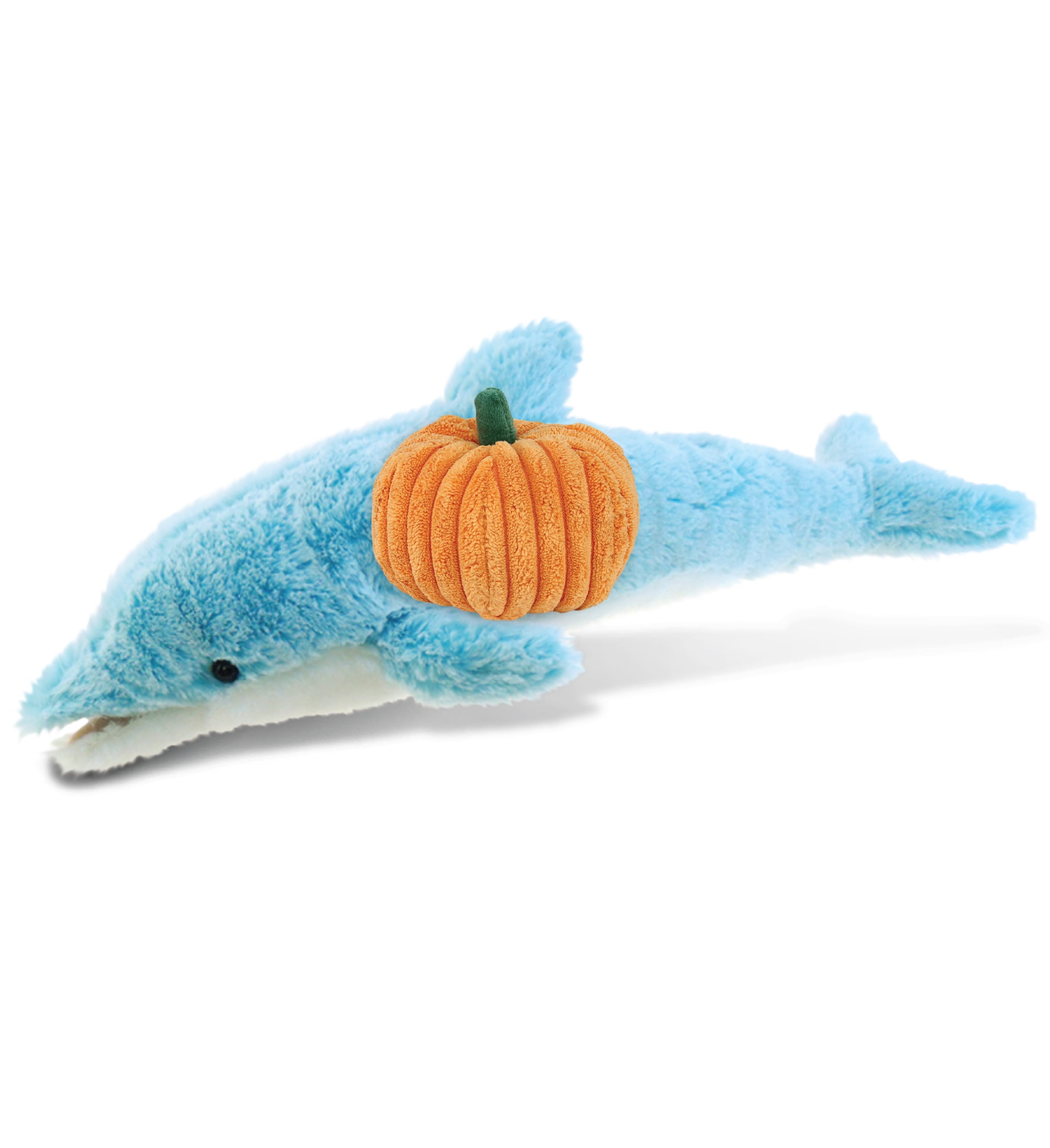 DolliBu Super Soft Dolphin Stuffed Animal with Pumpkin Decor - Pumpkin ...