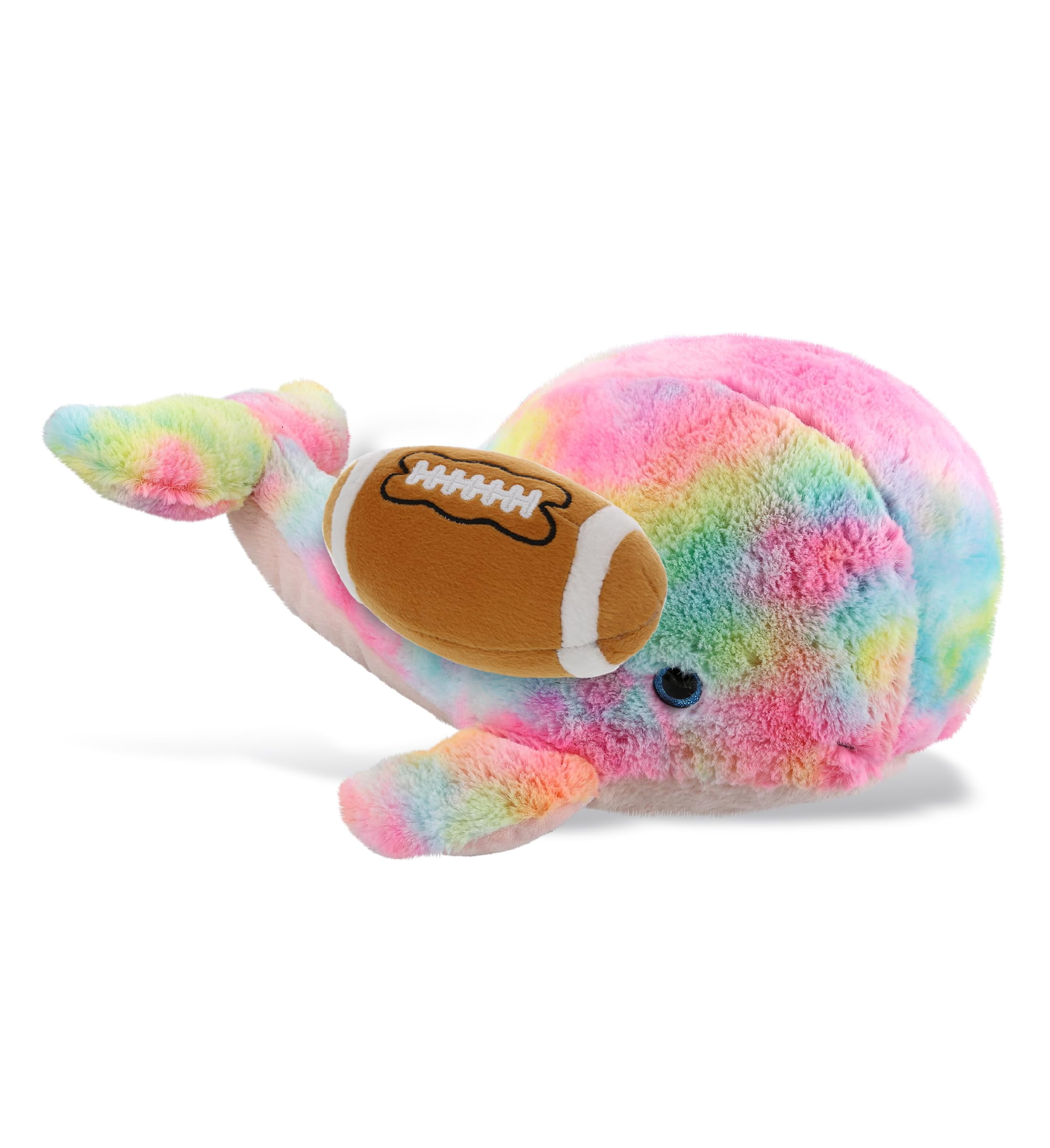 DolliBu Super Soft Extra Large Rainbow Whale Stuffed Animal with ...