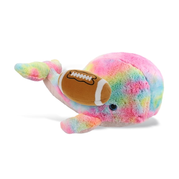 DolliBu Super Soft Extra Large Rainbow Whale Stuffed Animal with ...