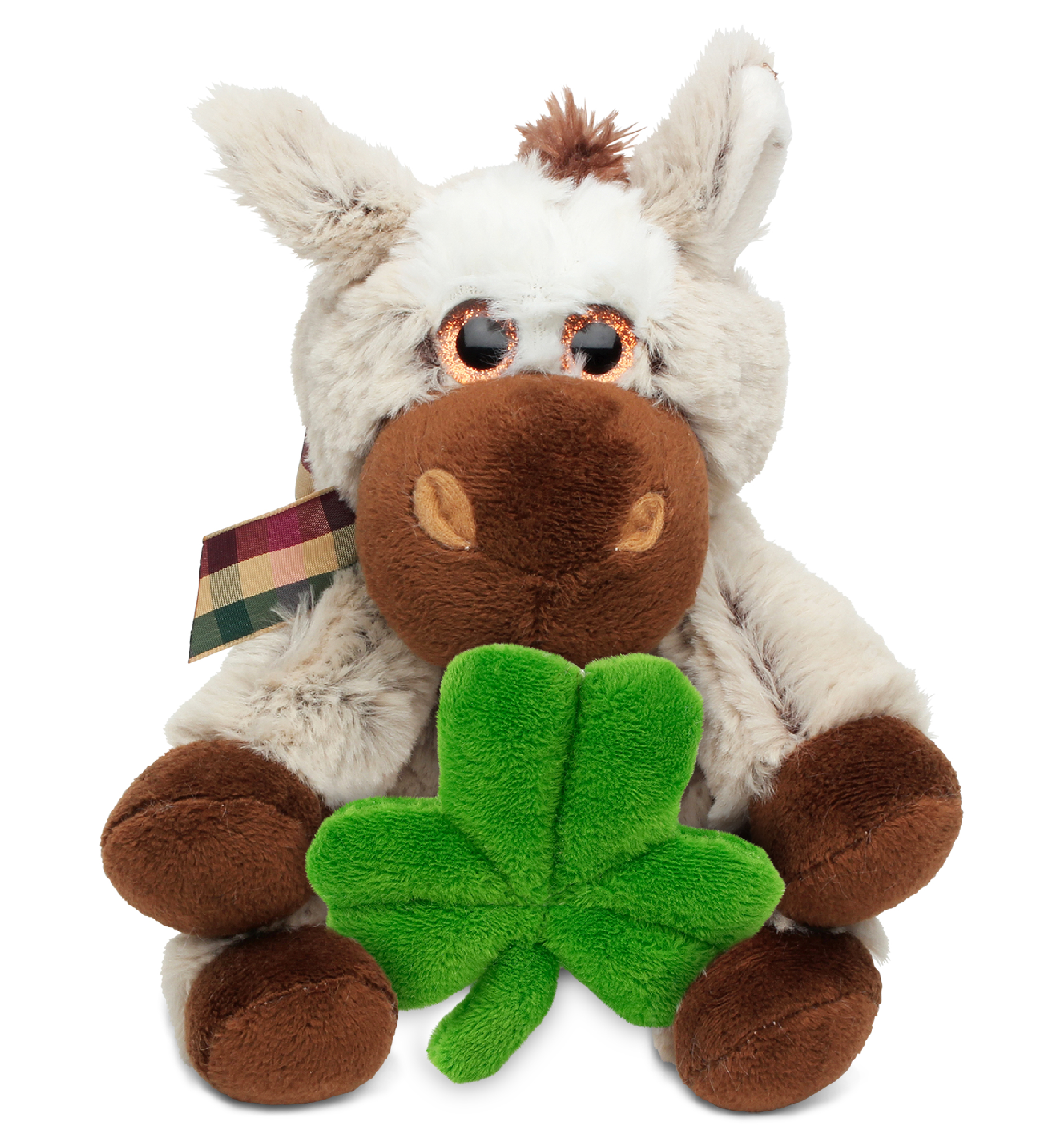 DolliBu Super Soft Floppy Donkey Stuffed Animal with Green Plush ...