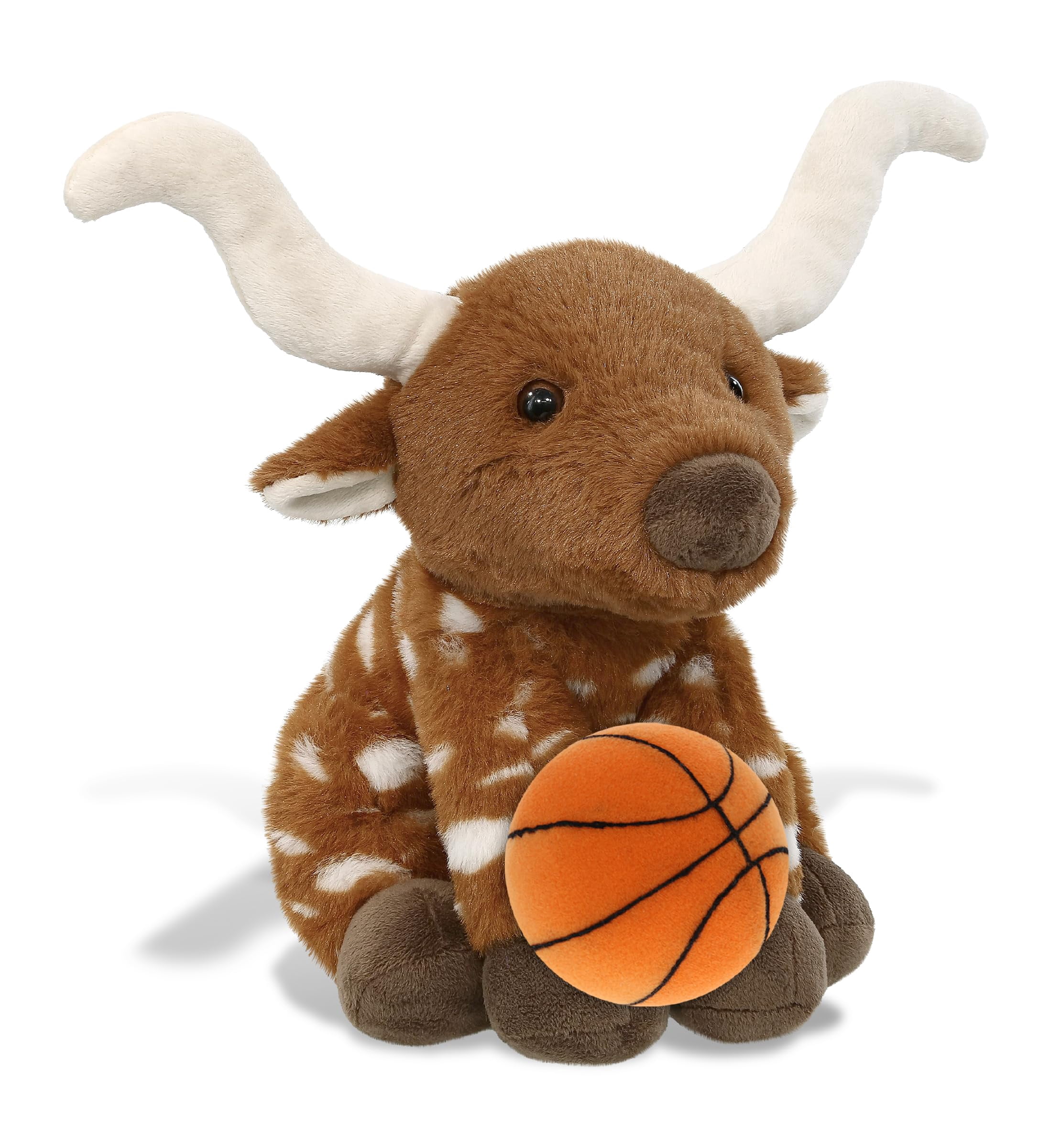 DolliBu Super Soft Floppy Longhorn Stuffed Animal with Basketball Plush ...