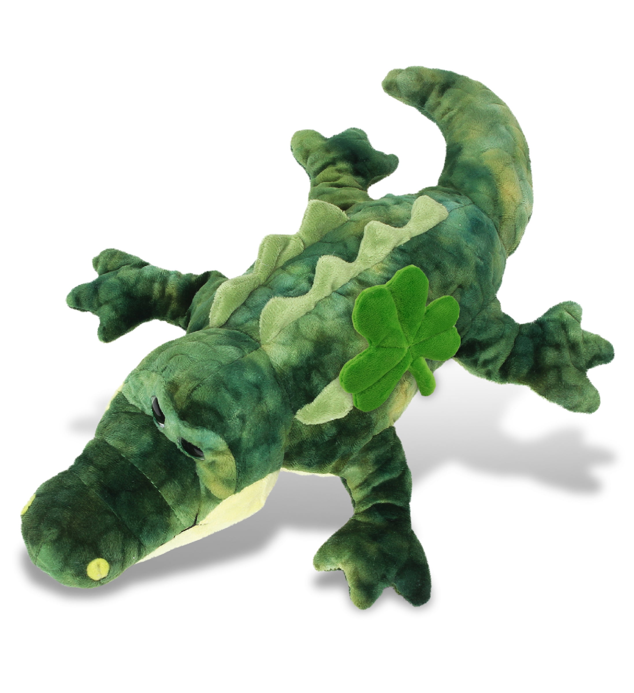 DolliBu Super Soft Gator Stuffed Animal with Green Plush Shamrock, Cute ...