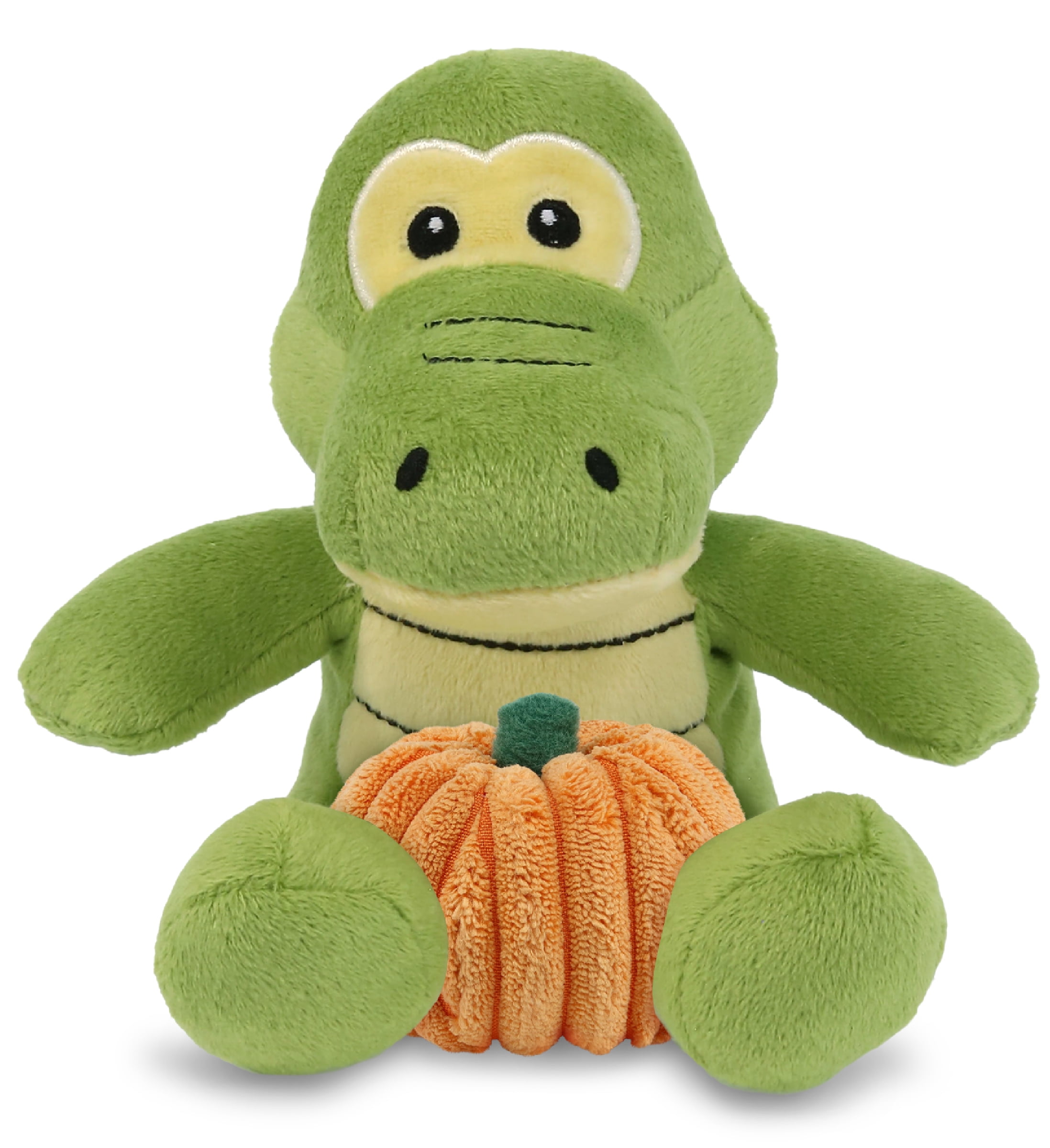 DolliBu Super Soft Gator Stuffed Animal with Pumpkin Decor - Pumpkin ...