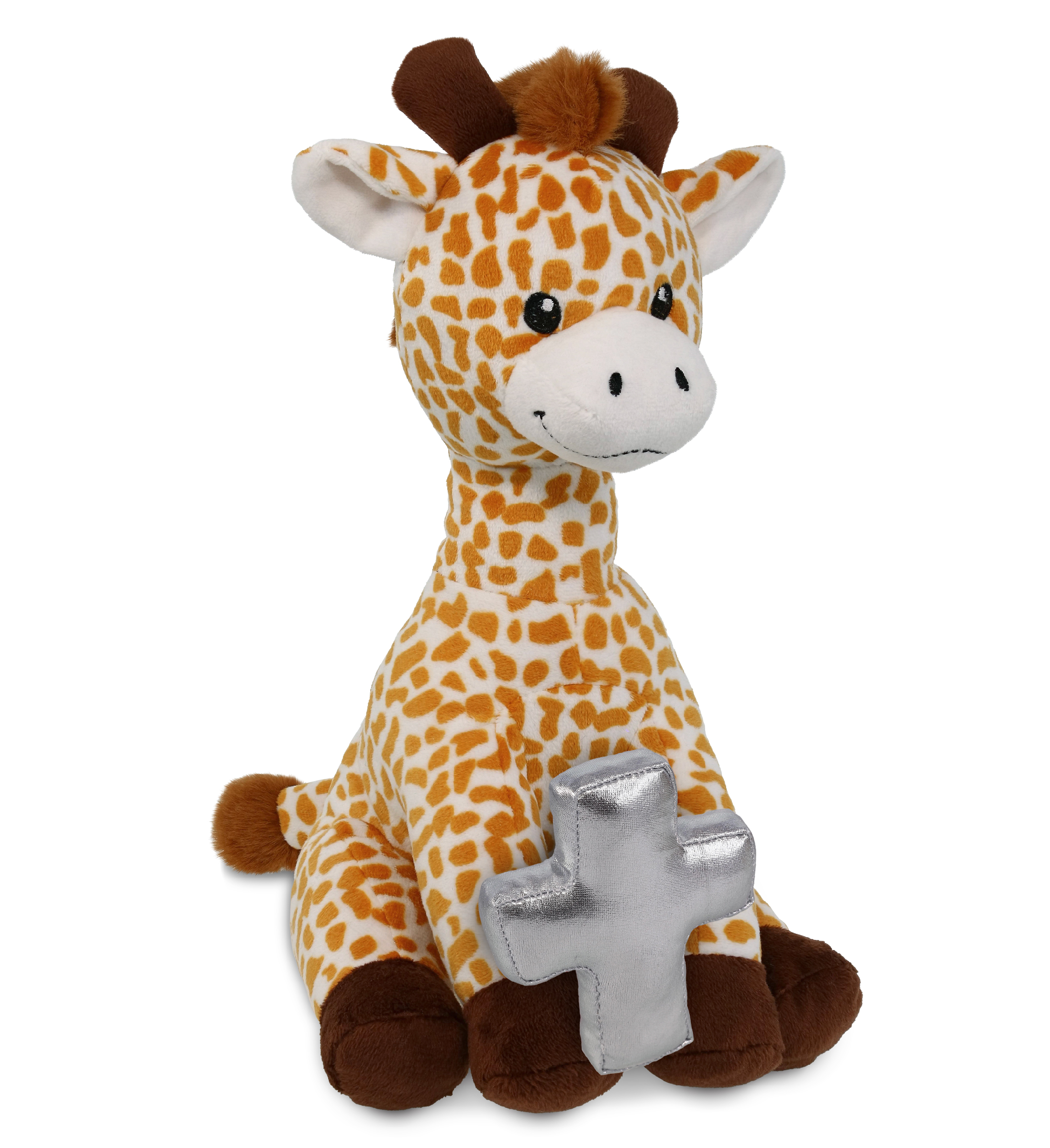 DolliBu Super Soft Giraffe Stuffed Animal with Silver Cross Plush ...