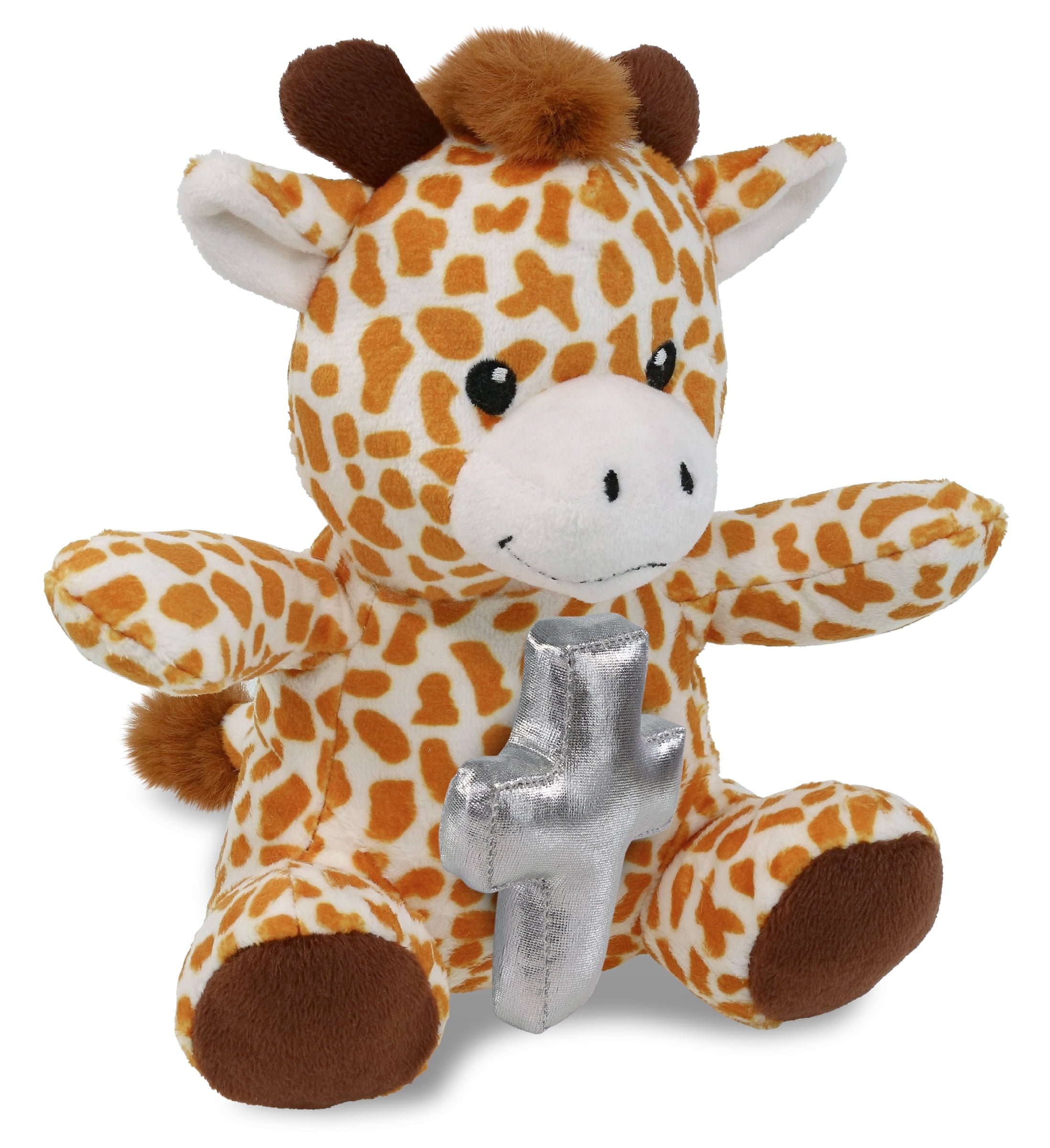 DolliBu Super Soft Giraffe Stuffed Animal with Silver Cross Plush ...