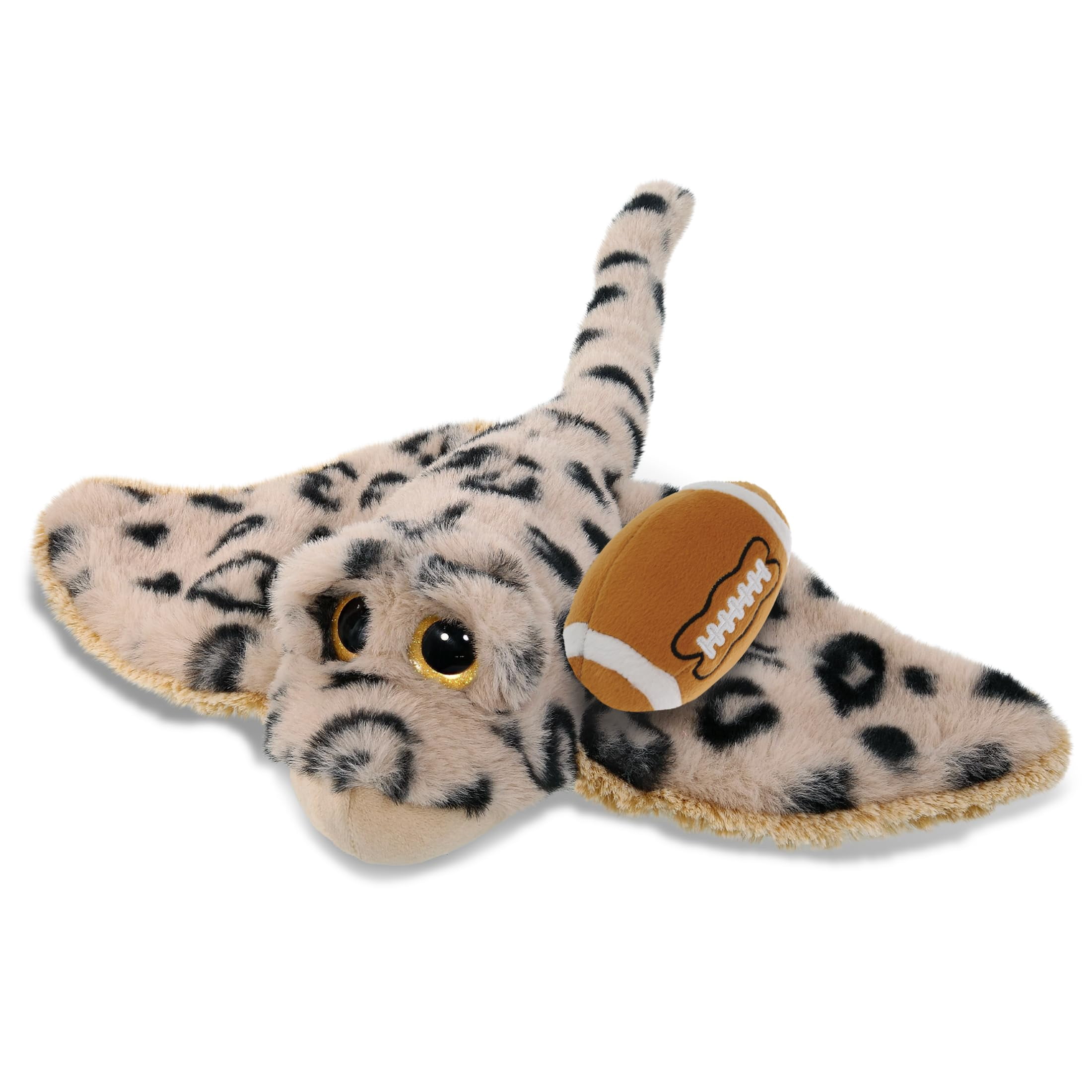 DolliBu Super Soft Golden Stingray Stuffed Animal with Football Plush ...