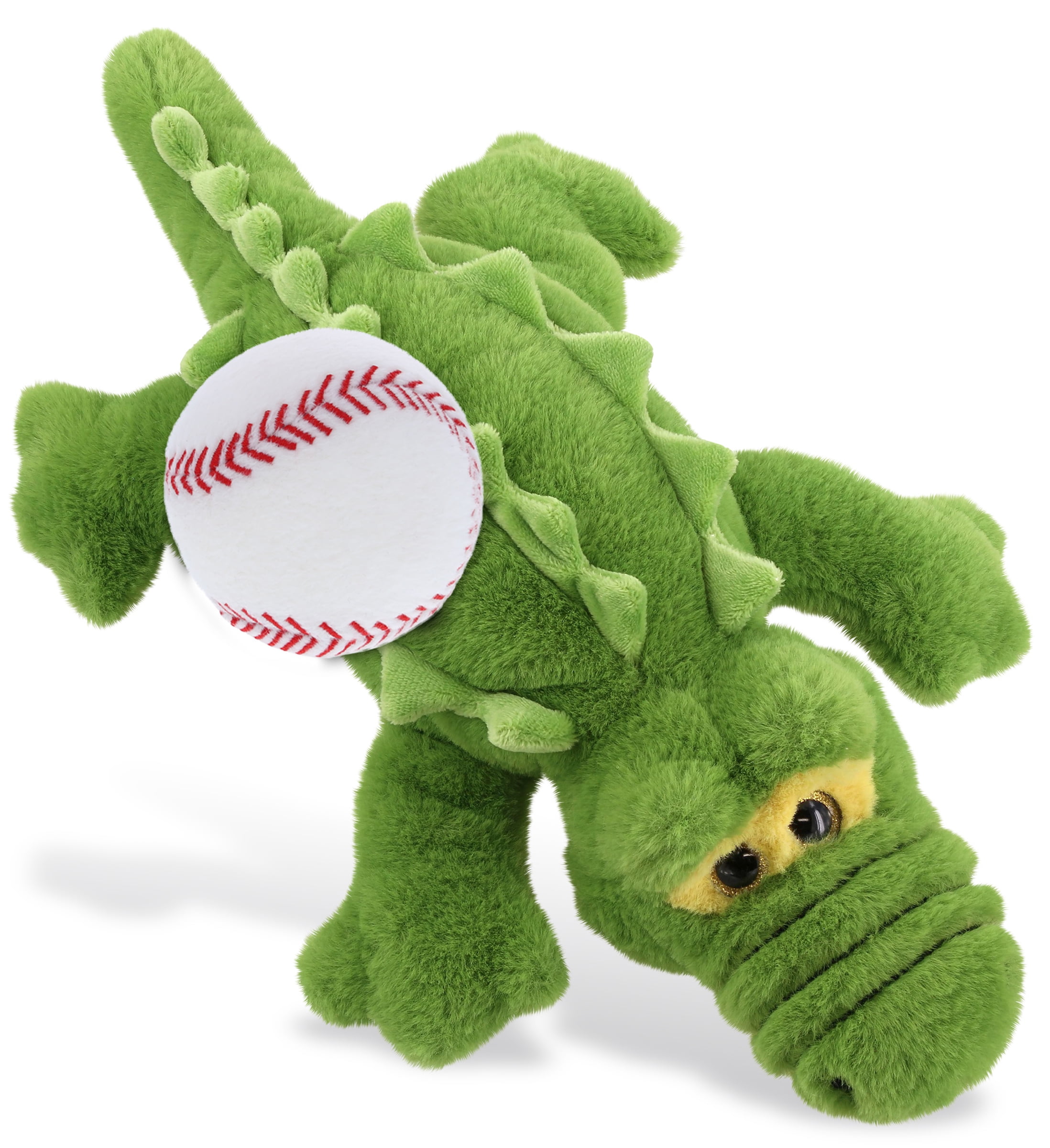 DolliBu Super Soft Green Alligator Stuffed Animal with Baseball Plush ...