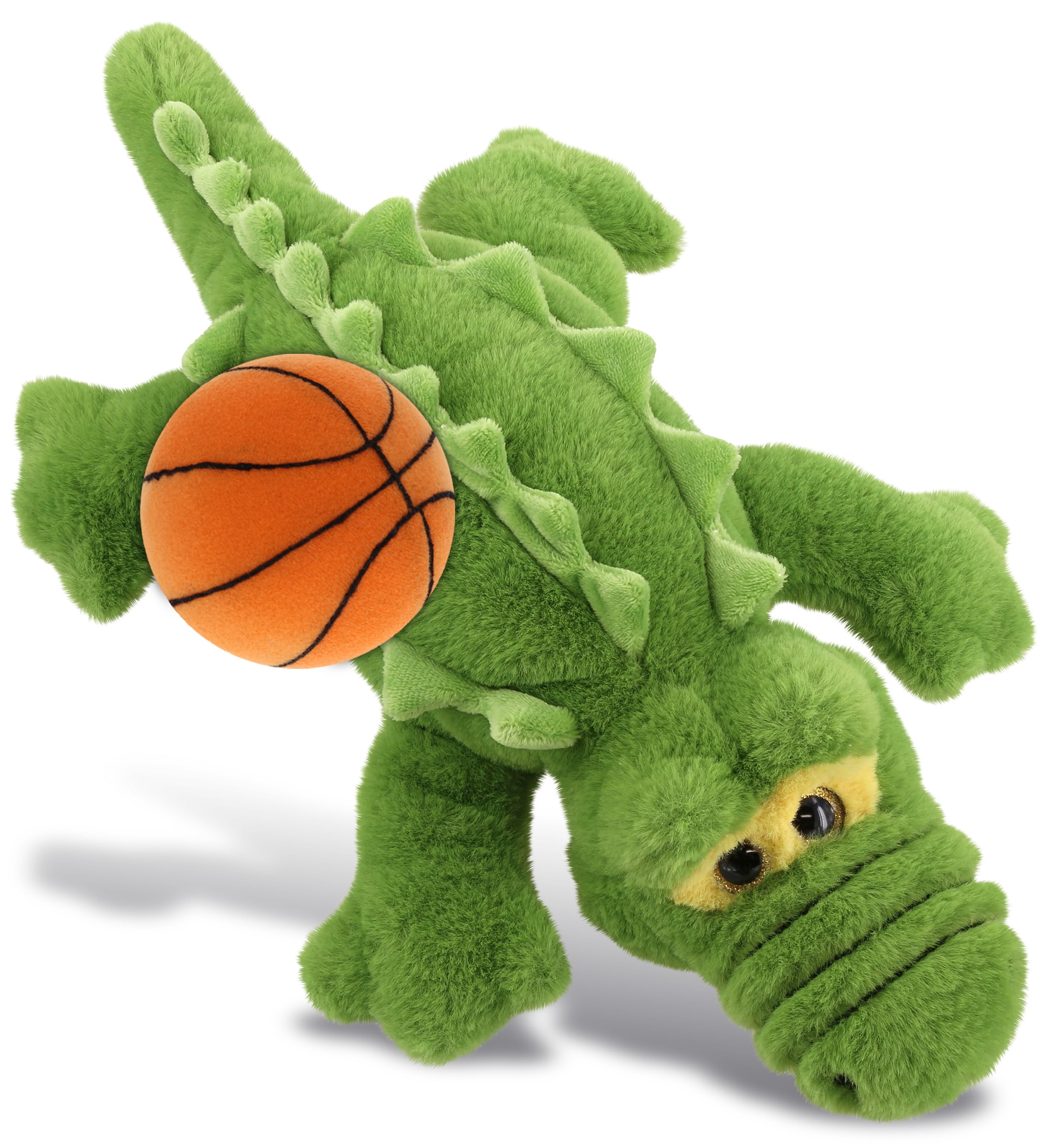 DolliBu Super Soft Green Alligator Stuffed Animal with Basketball Plush ...
