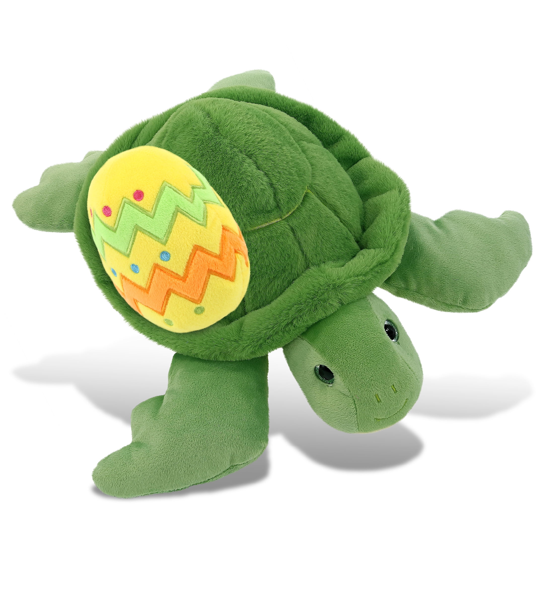 DolliBu Super Soft Green Sea Turtle with Yellow Easter Egg Plush ...