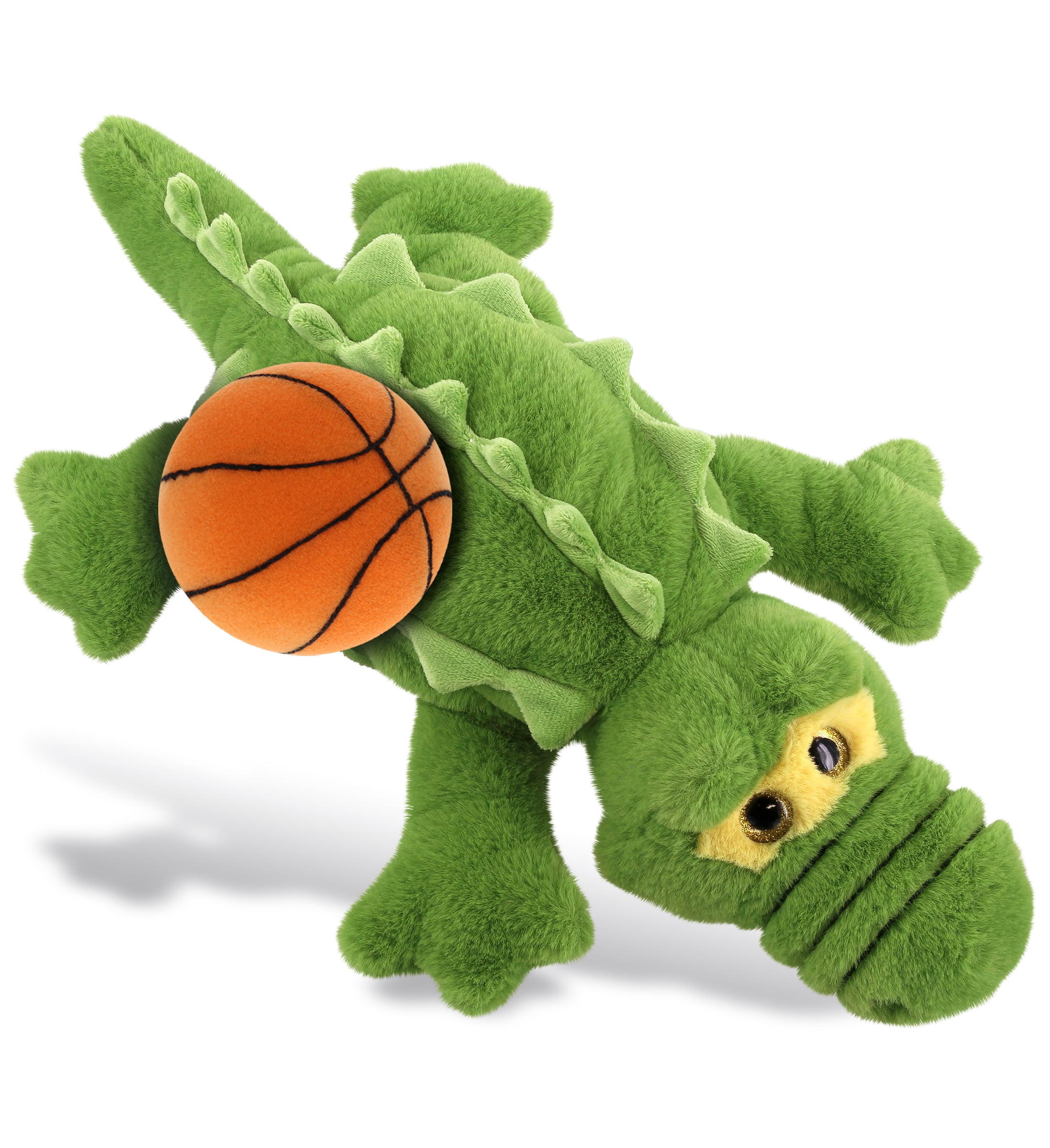 DolliBu Super Soft Large Green Alligator Stuffed Animal with Basketball ...