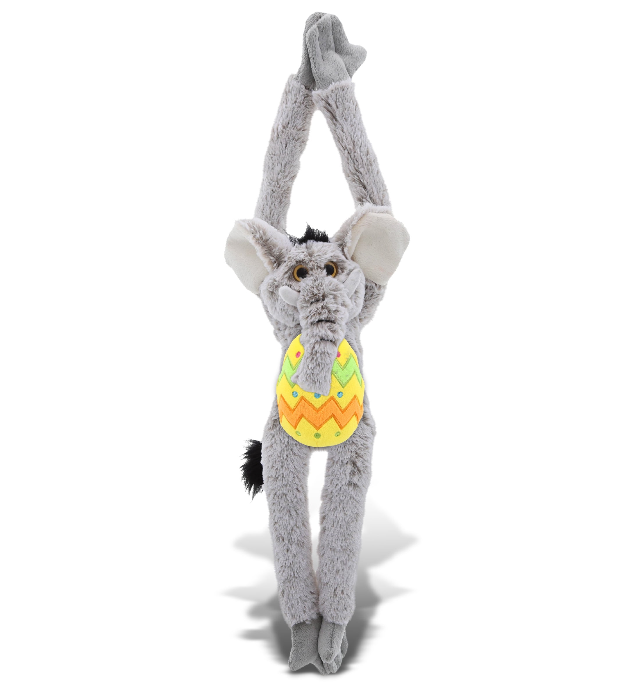 DolliBu Super Soft Long-Arm Hanging Elephant with Yellow Easter Egg ...