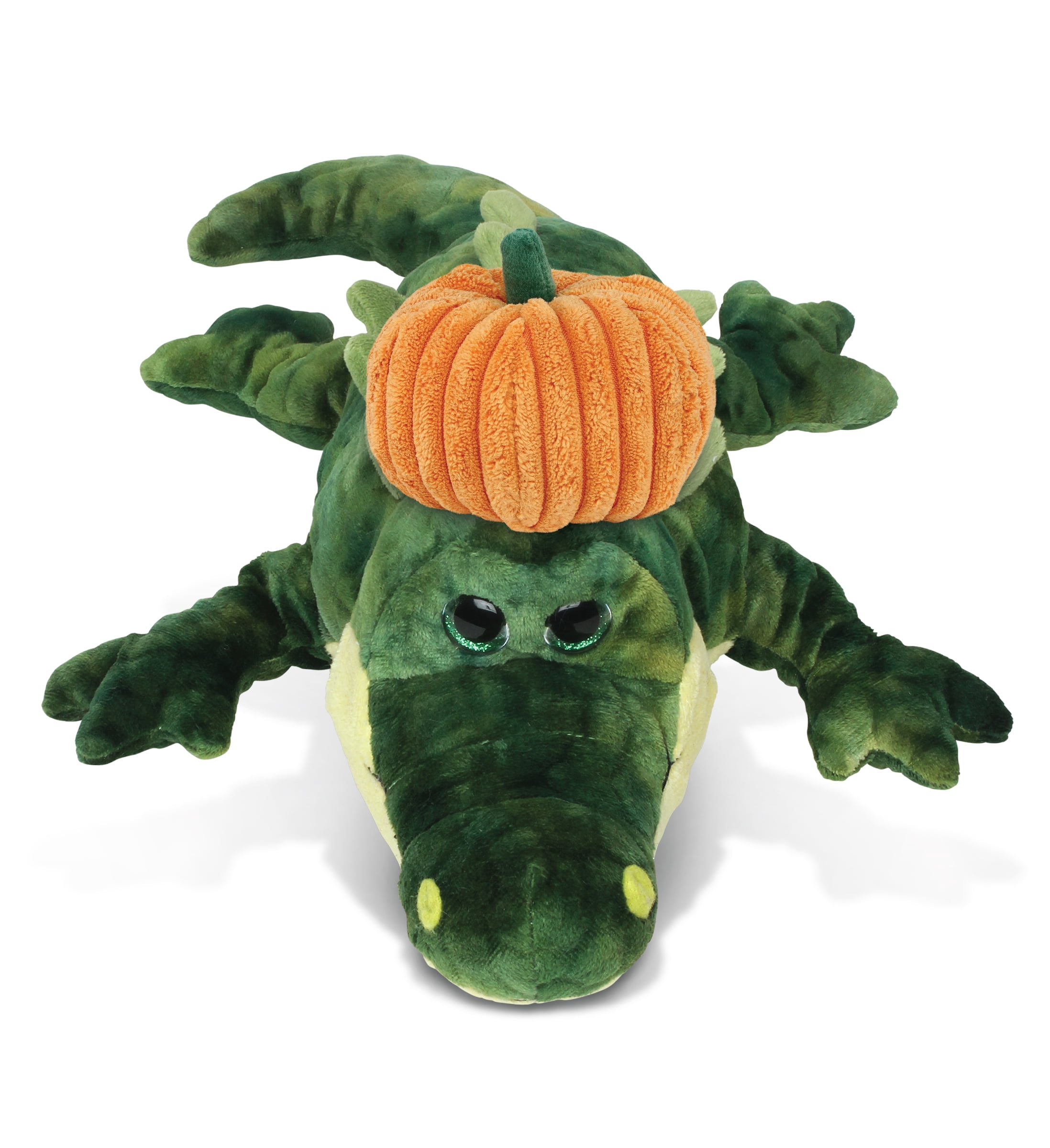 DolliBu Super Soft Plush Gator Stuffed Animal with Pumpkin Decor ...