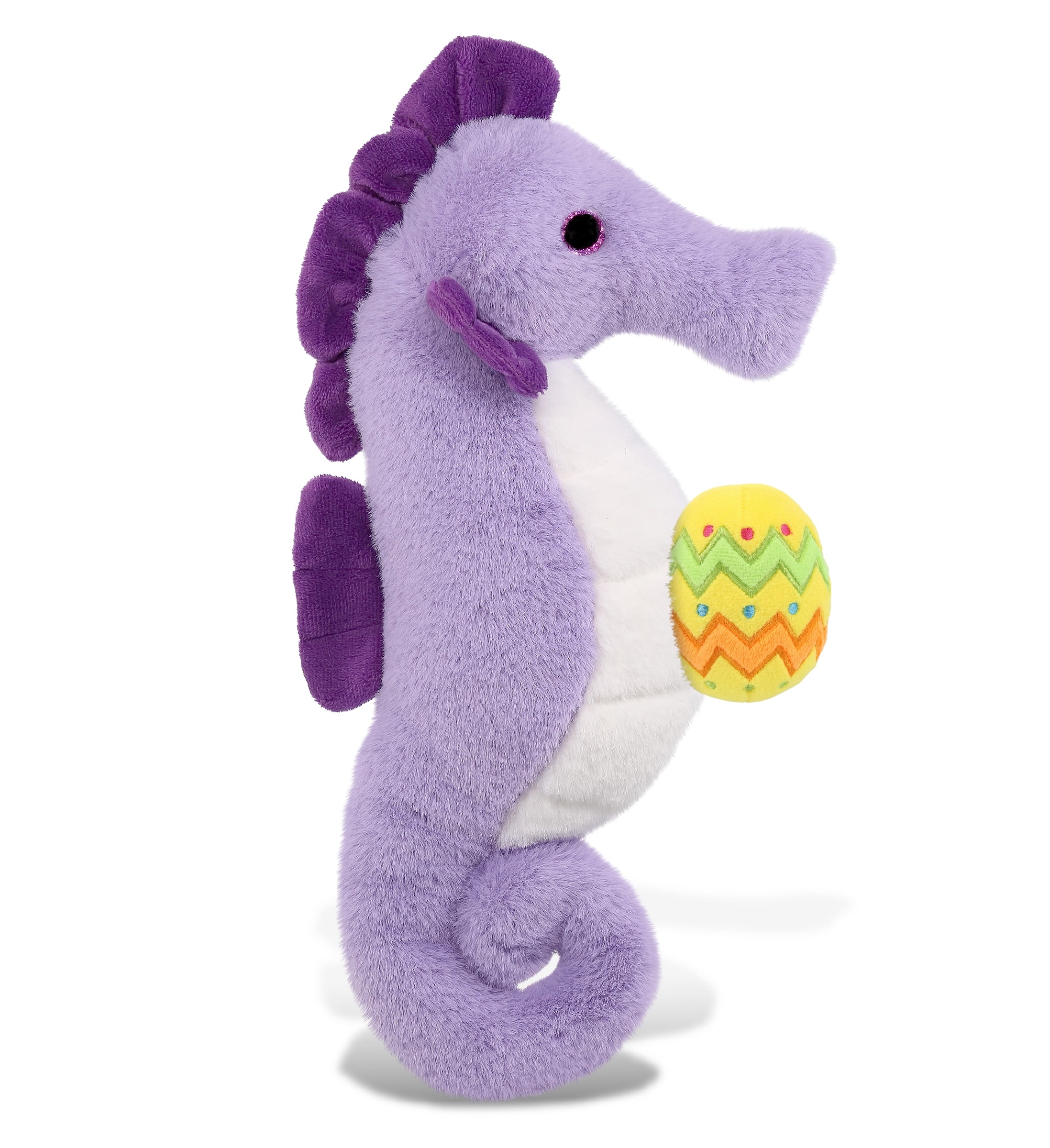 DolliBu Super Soft Purple Seahorse with Yellow Easter Egg Plush ...