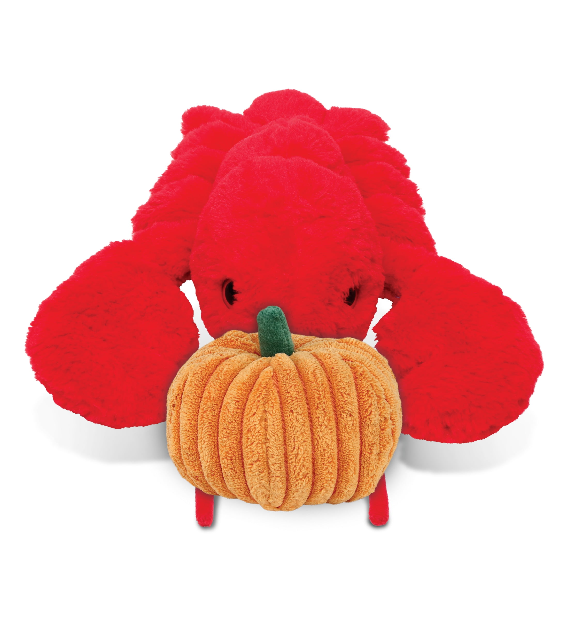 DolliBu Super Soft Red Lobster Stuffed Animal with Pumpkin Plush Decor ...