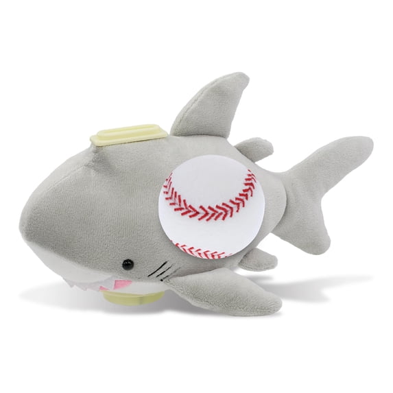 DolliBu Super Soft Shark Stuffed Animal Bank with Baseball Plush - Soft ...