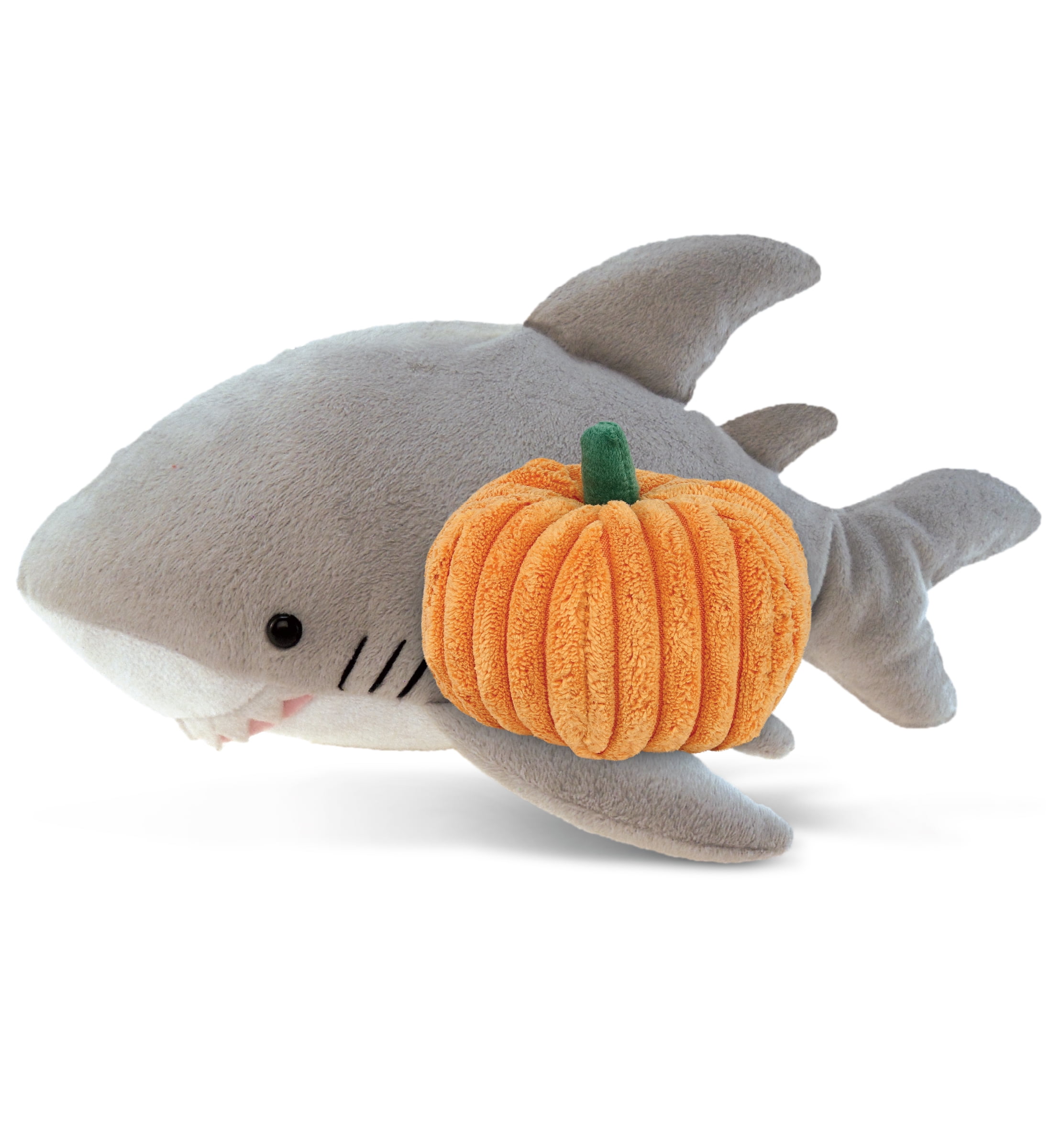 DolliBu Super Soft Shark Stuffed Animal with Pumpkin Plush Decor ...